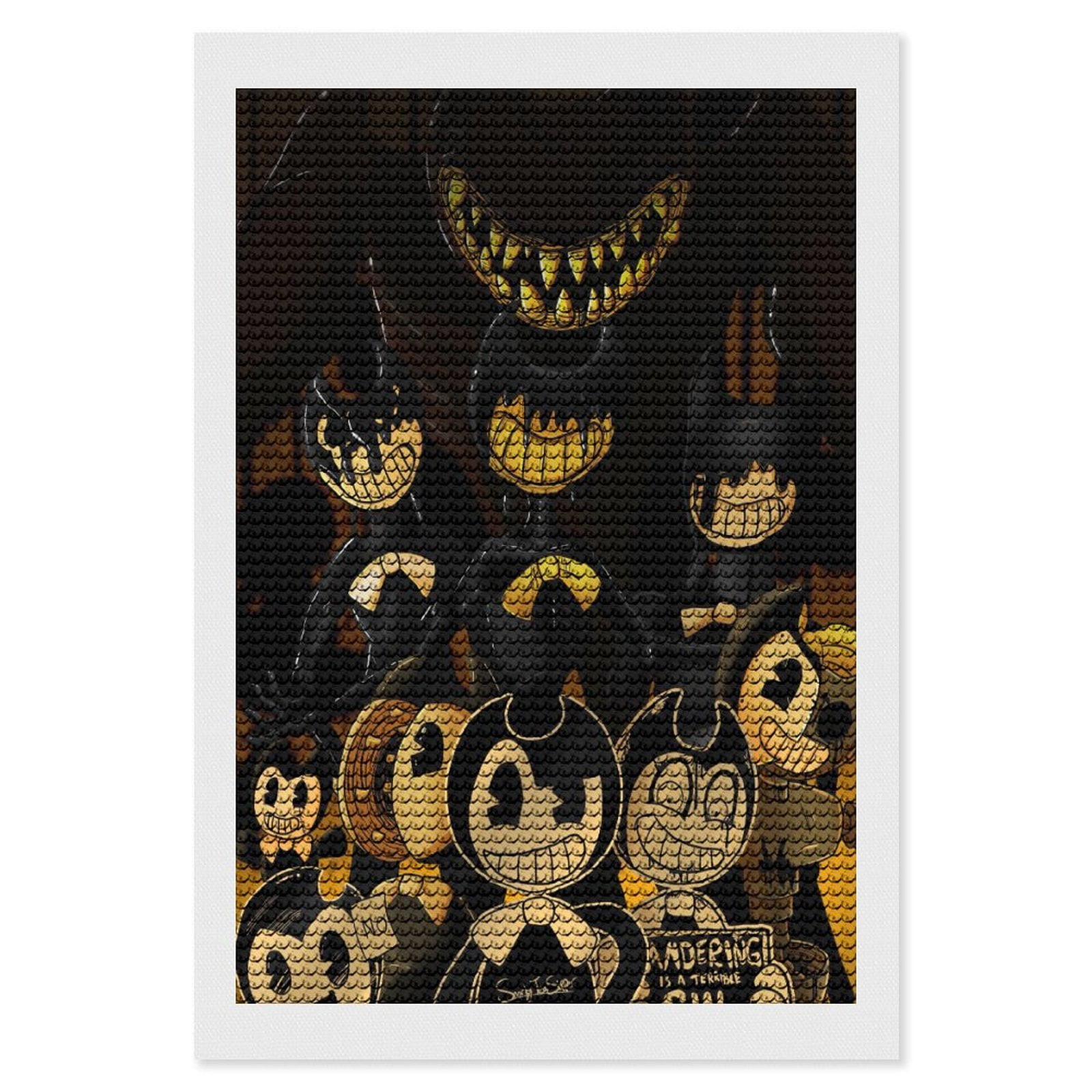 Bendy And The Ink Machine Diamond Art Kits for Adults Beginners Round ...