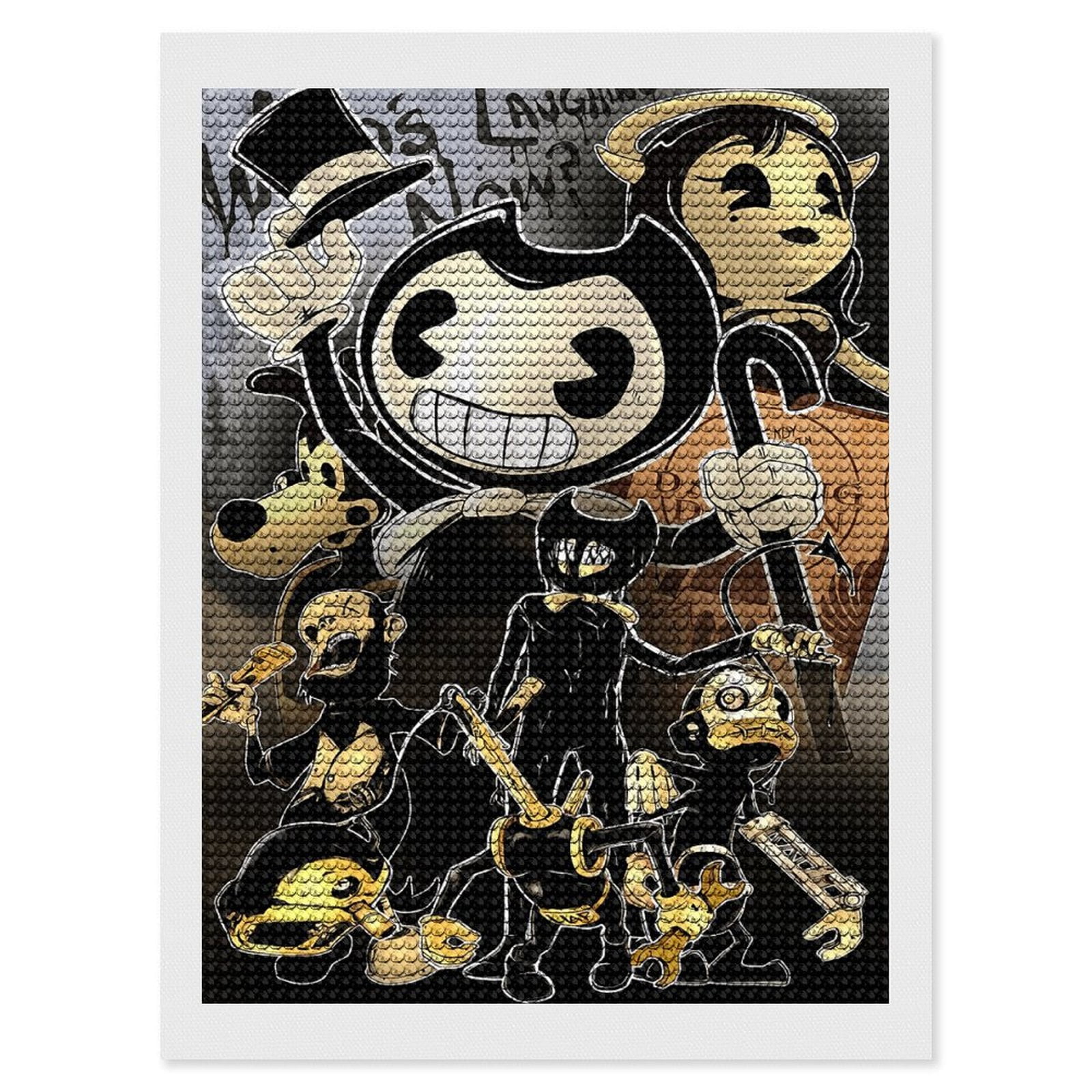 Bendy And The Ink Machine Diamond Art Kits for Adults Beginners Round ...