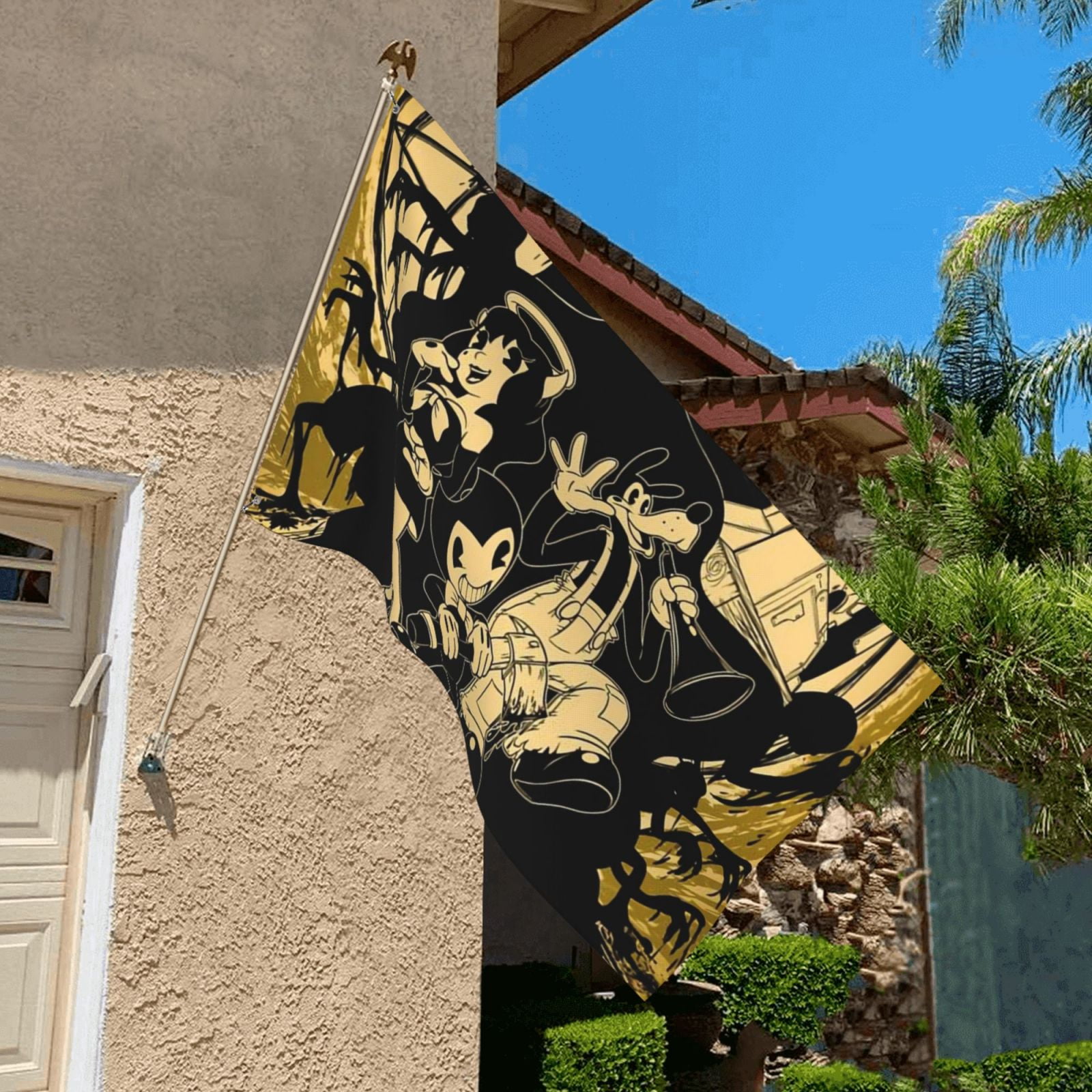 Bendy And The Ink Machine Garden Flag 3x5 Feet Indoor Decoration Flag Outdoor Courtyard ...