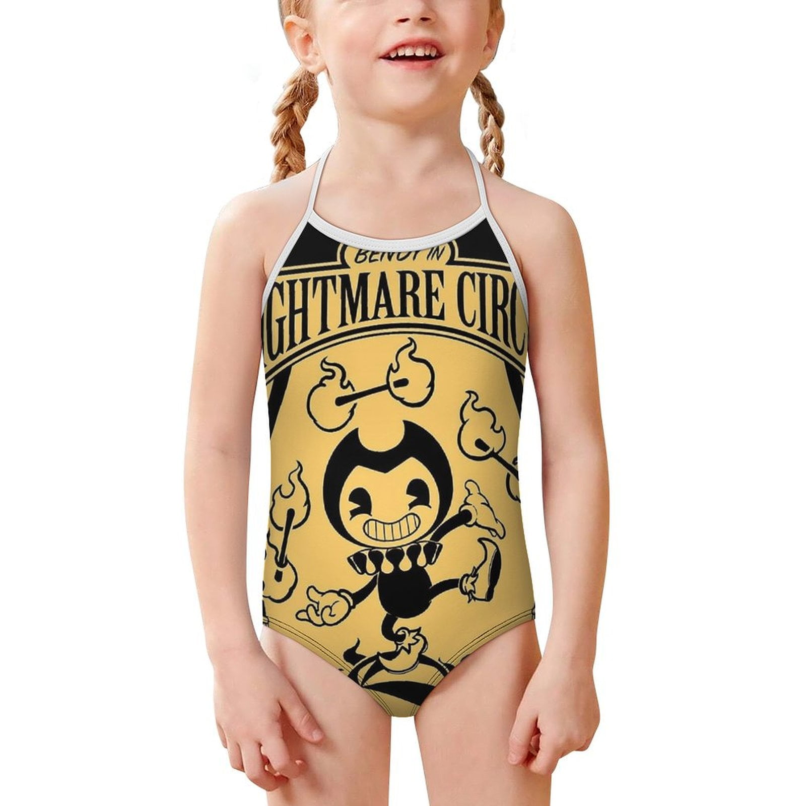 Bendy And The Ink Machine Girls One Piece Swimsuits Hawaiian Summer ...