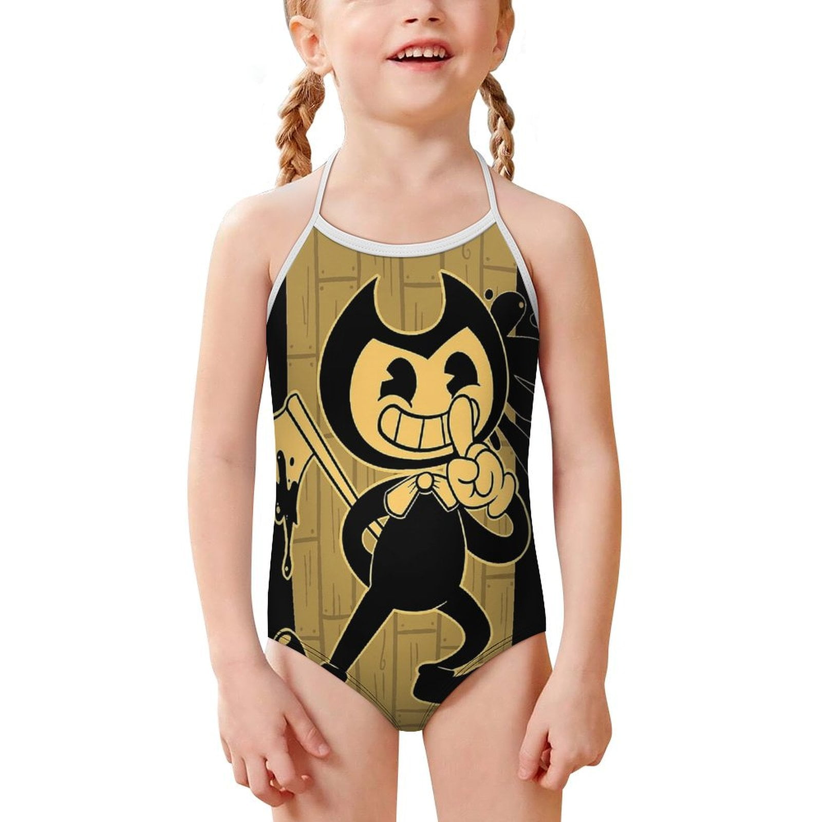 Bendy And The Ink Machine Girls One Piece Swimsuits Hawaiian Summer ...