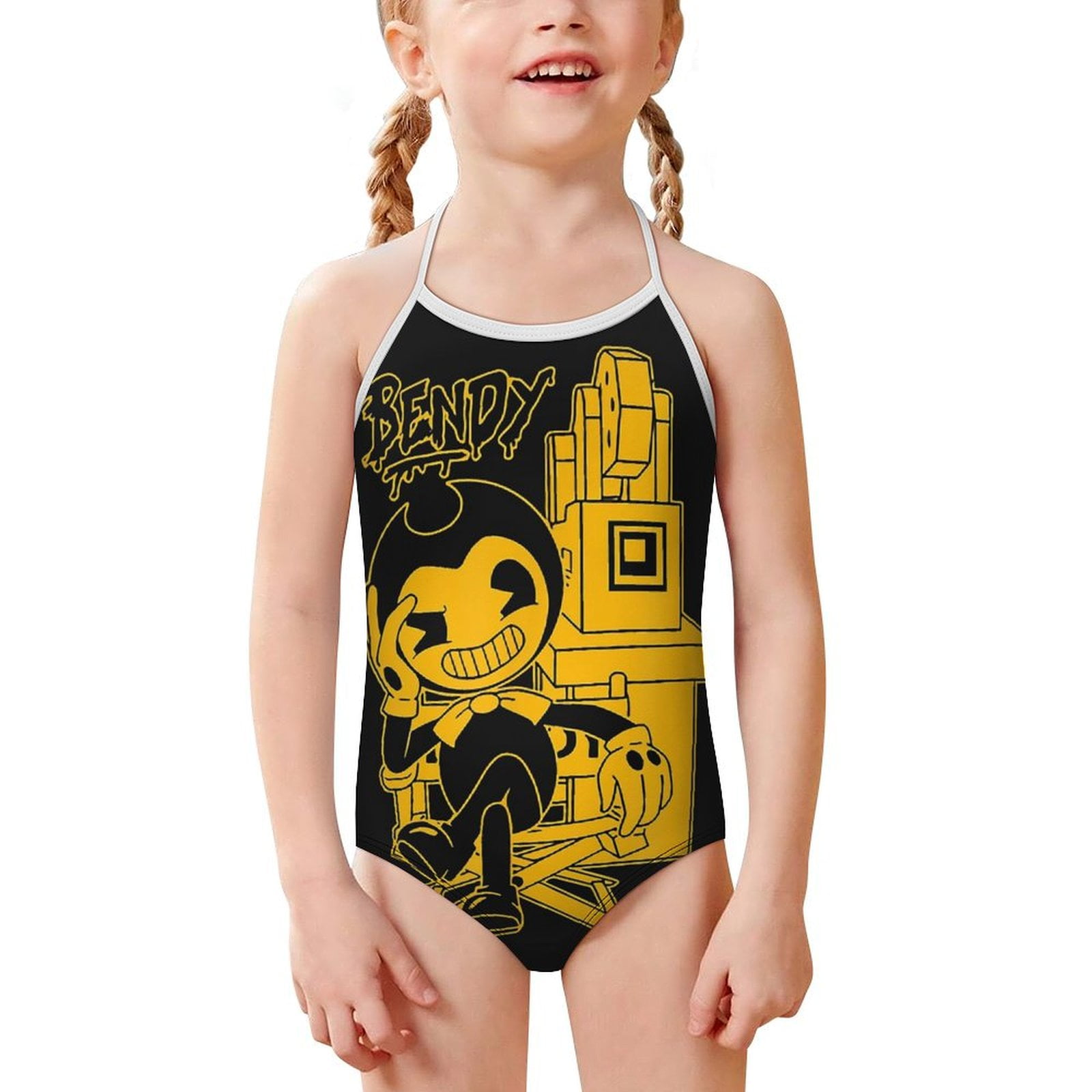 Bendy And The Ink Machine Girls One Piece Swimsuits Summer Beach ...