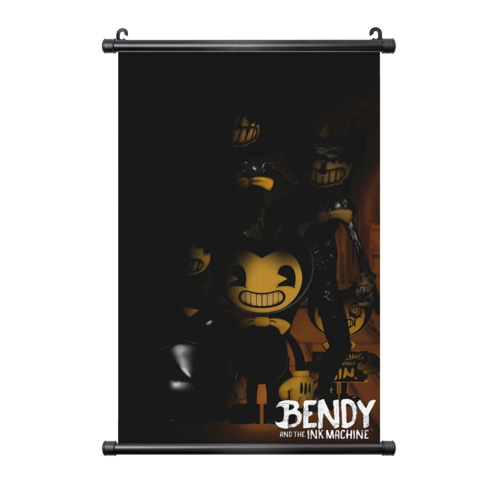 Bendy And The Ink Machine Hanging Poster, Black Plastic Shaft Wall ...