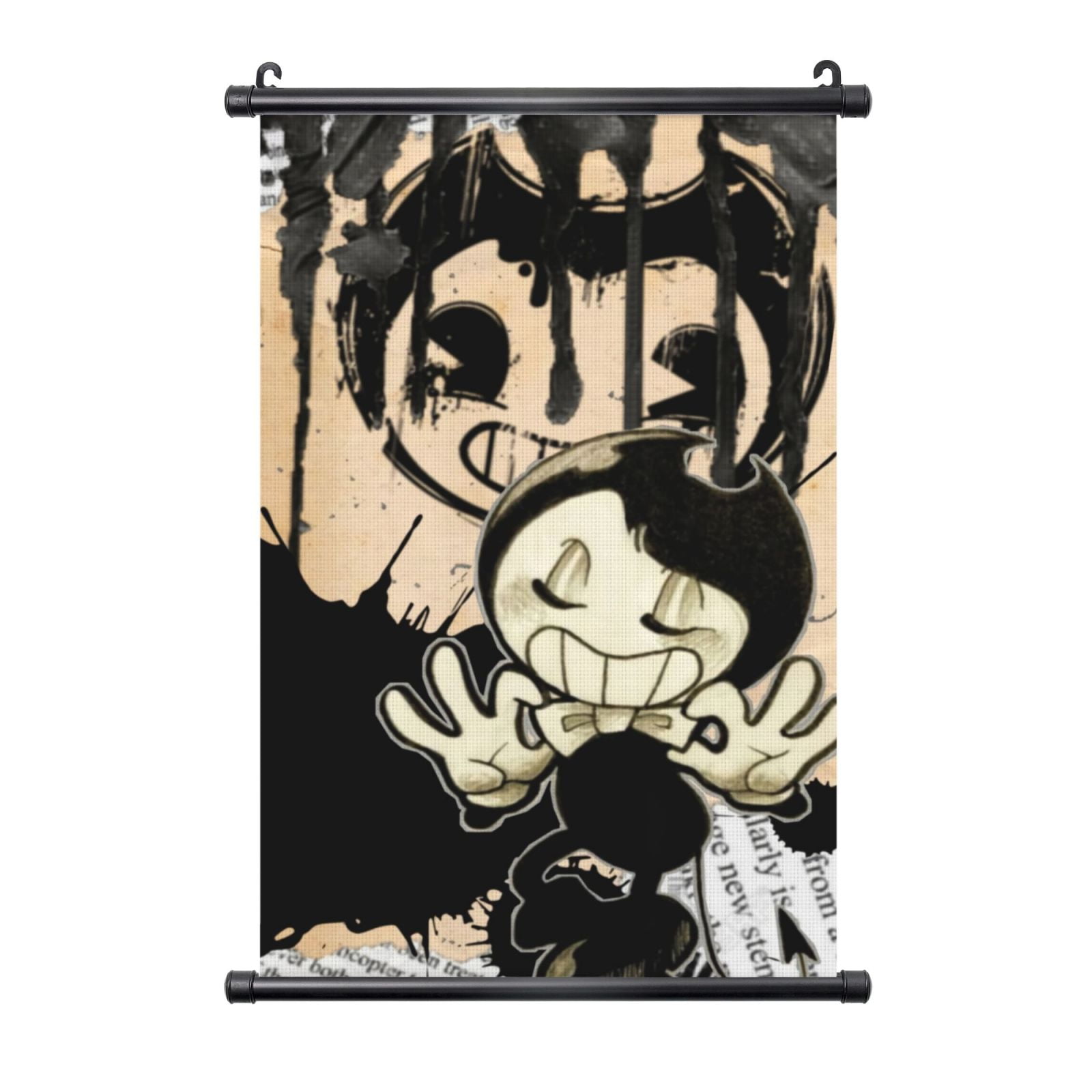 Bendy And The Ink Machine Hanging Poster, Black Plastic Shaft Wall ...