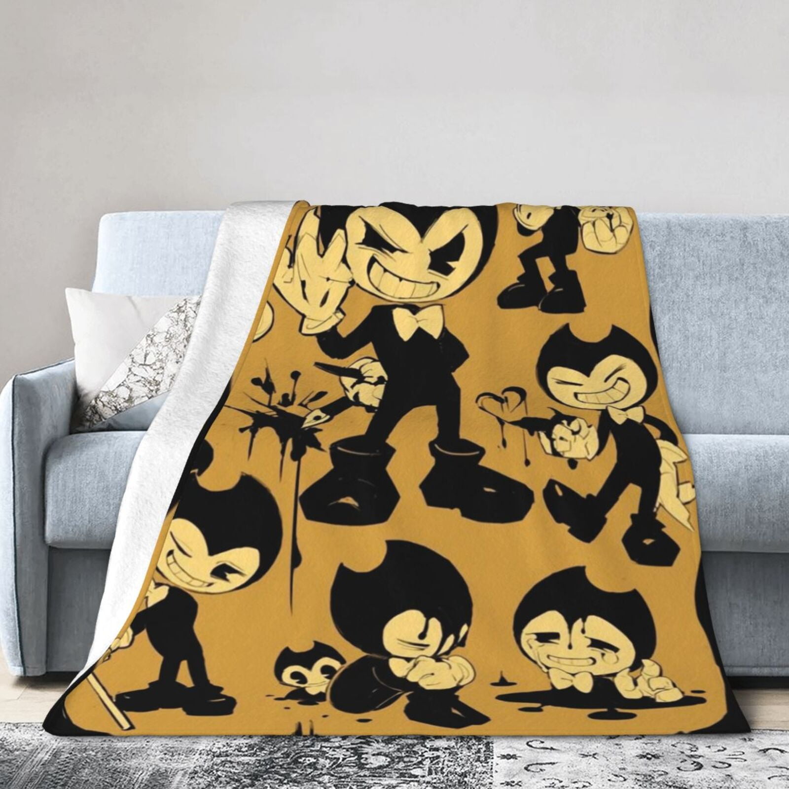 Bendy And The Ink Machine Hotel Blanket, Anime Blanket For Bed, Sofa ...