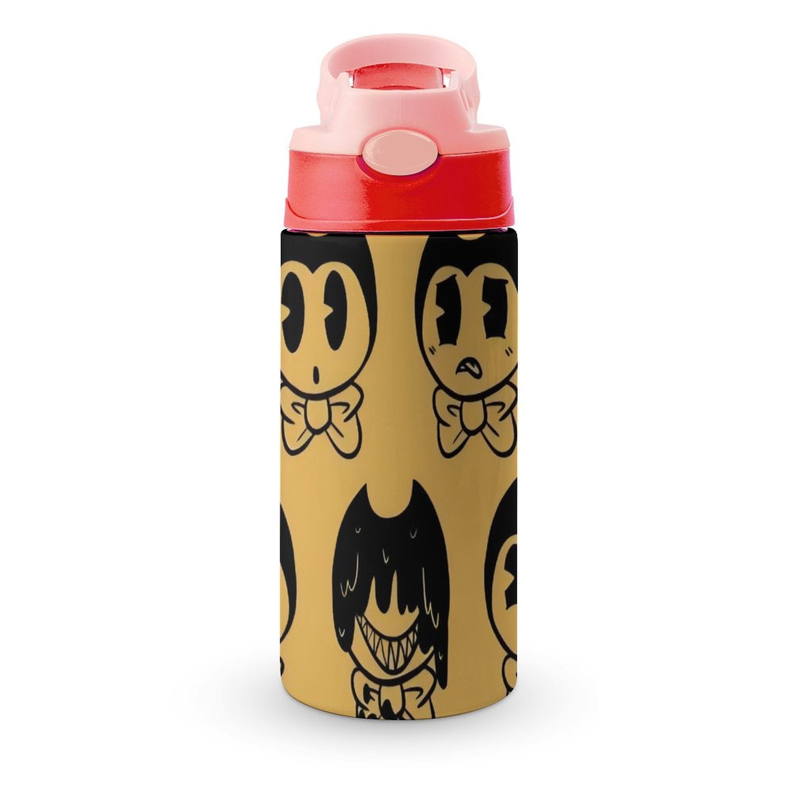 Bendy And The Ink Machine Kids Insulated Water Bottle with Covered Pop ...