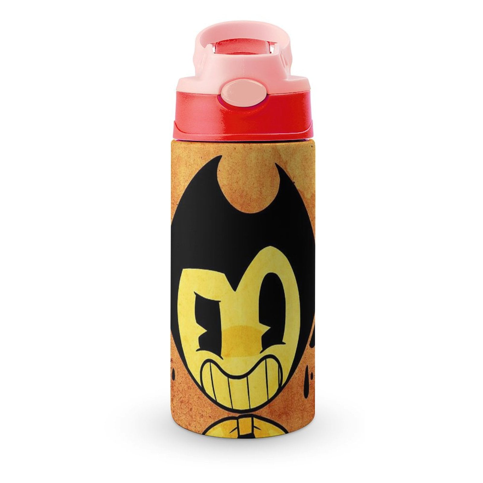 Bendy And The Ink Machine Kids Straw Water Bottle, Stainless Steel ...