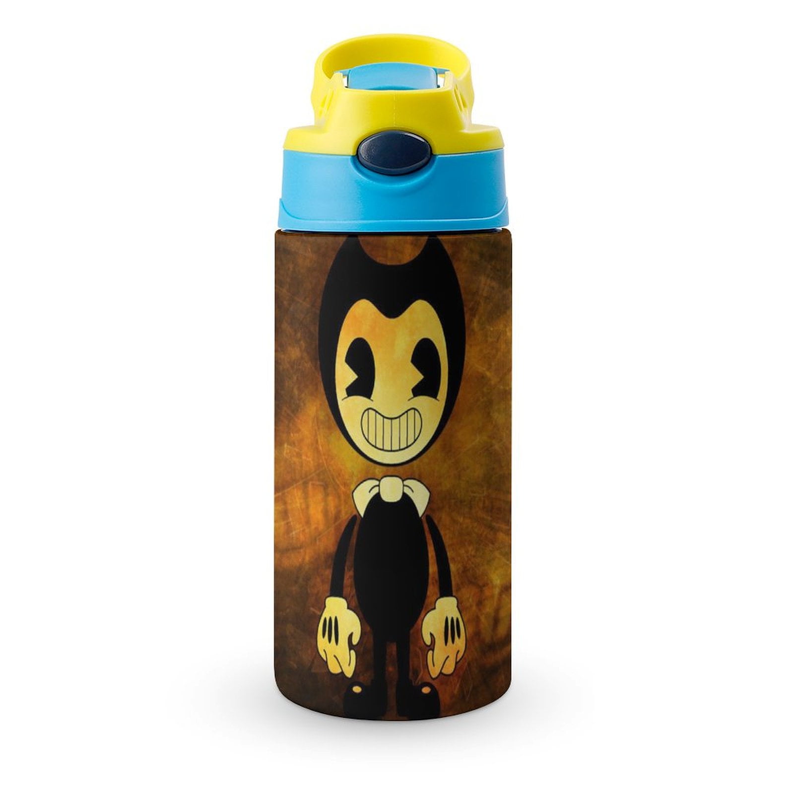 Bendy And The Ink Machine Kids Straw Water Bottle, Stainless Steel ...