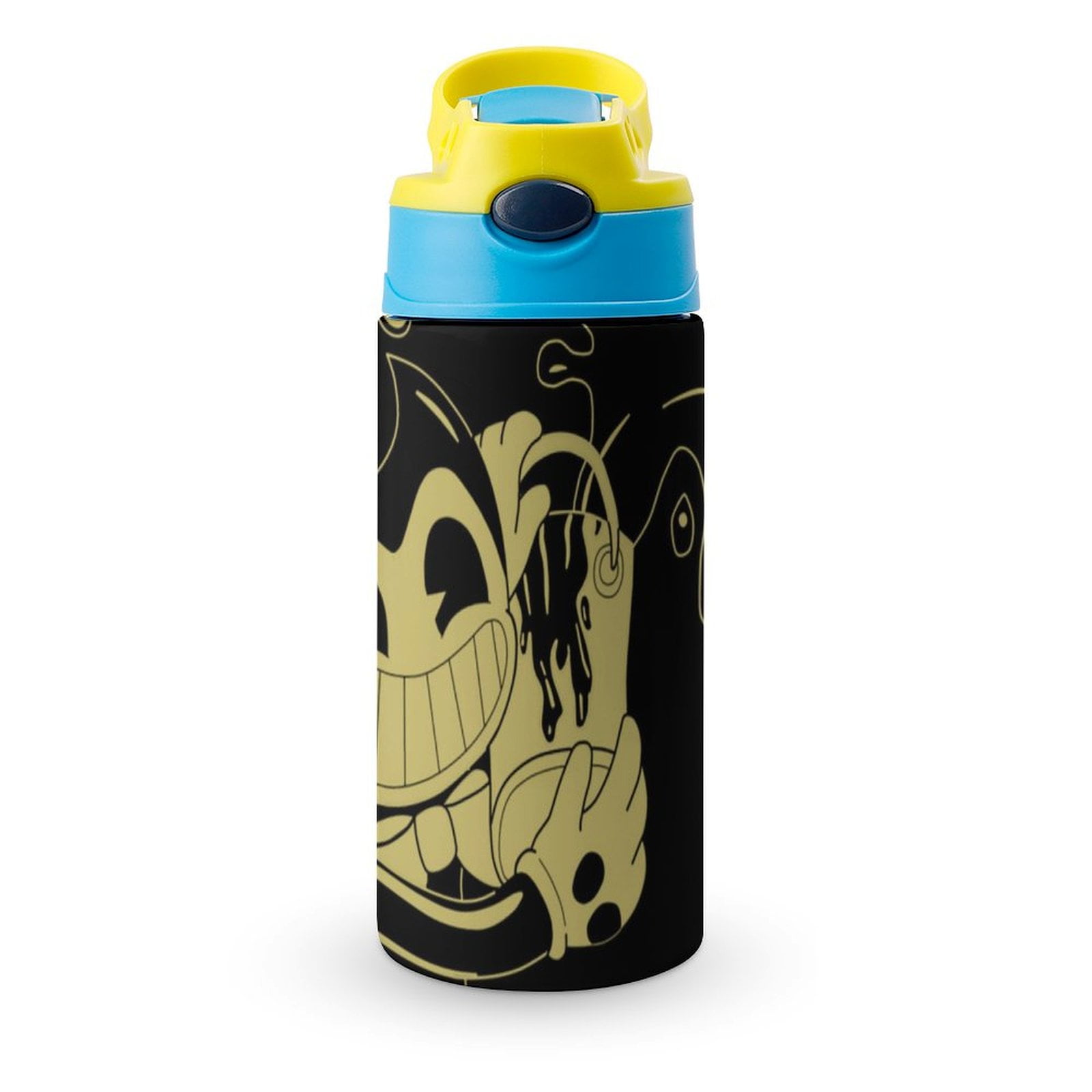 Bendy And The Ink Machine Kids Straw Water Bottle, Stainless Steel ...