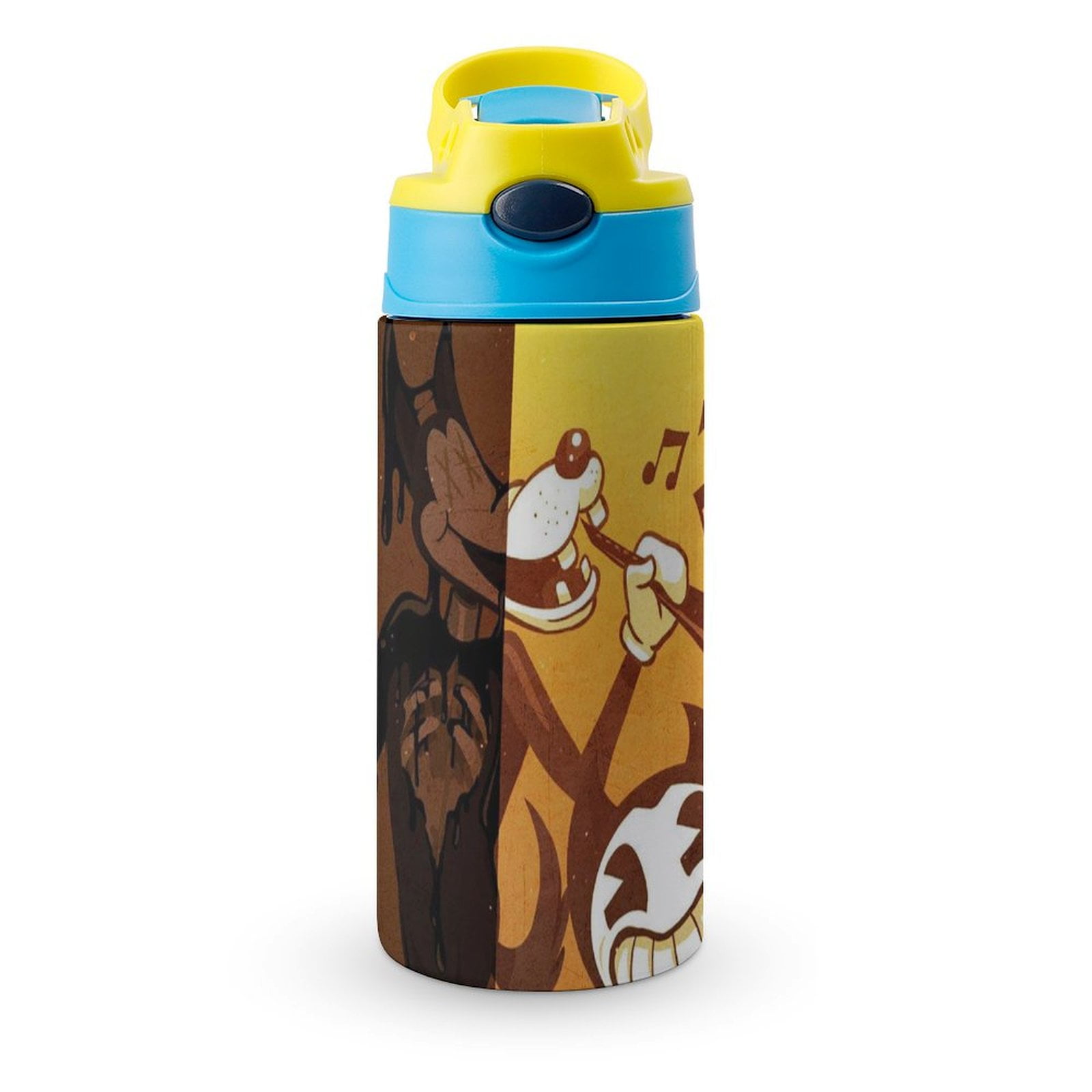 Bendy And The Ink Machine Kids Straw Water Bottle, Stainless Steel ...