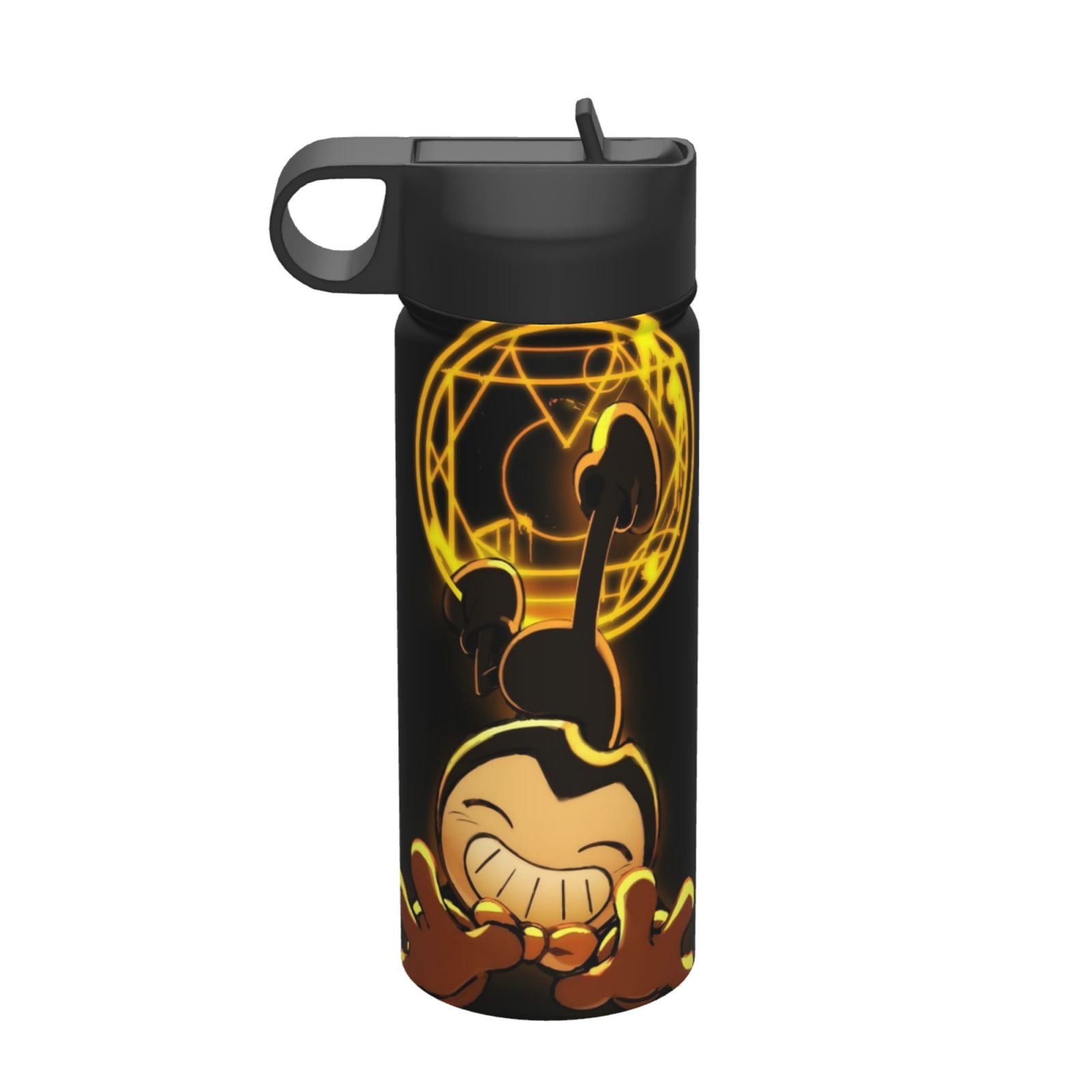 Bendy And The Ink Machine Kids Water Bottle with Flip Straw Lid 18OZ ...