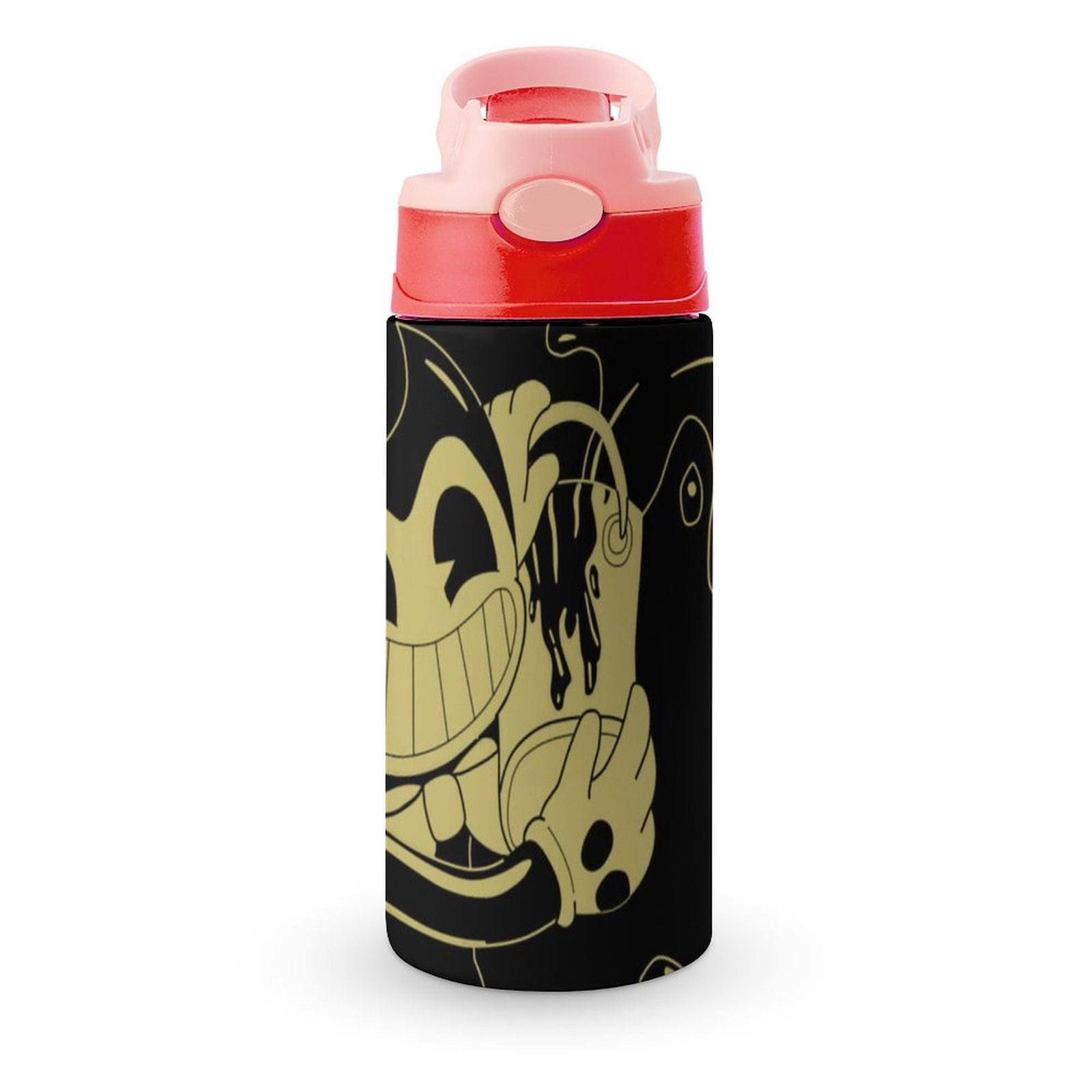 Bendy And The Ink Machine Kids Water Bottle with Straw - Stainless ...