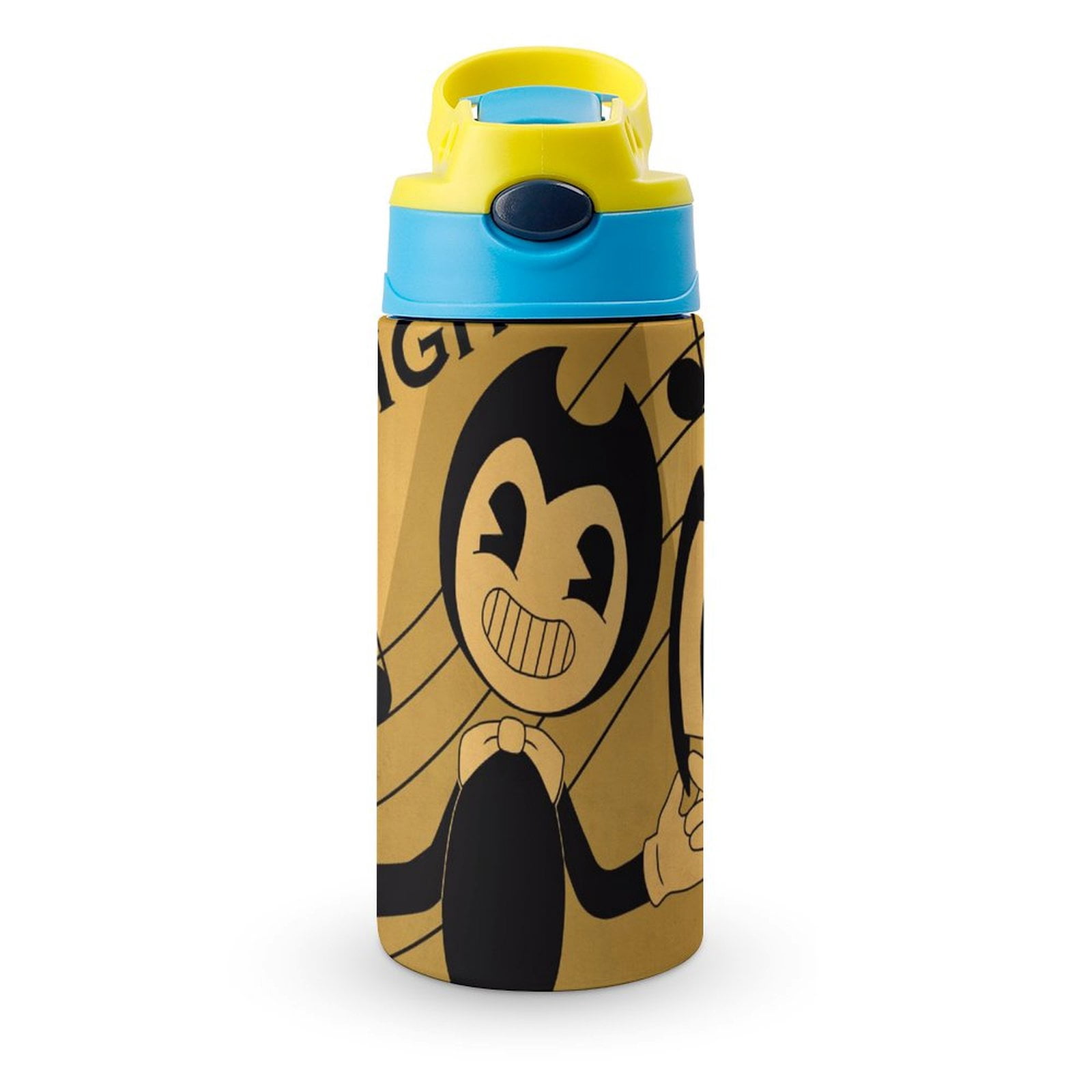 Bendy And The Ink Machine Kids Water Bottle with Straw - Stainless ...
