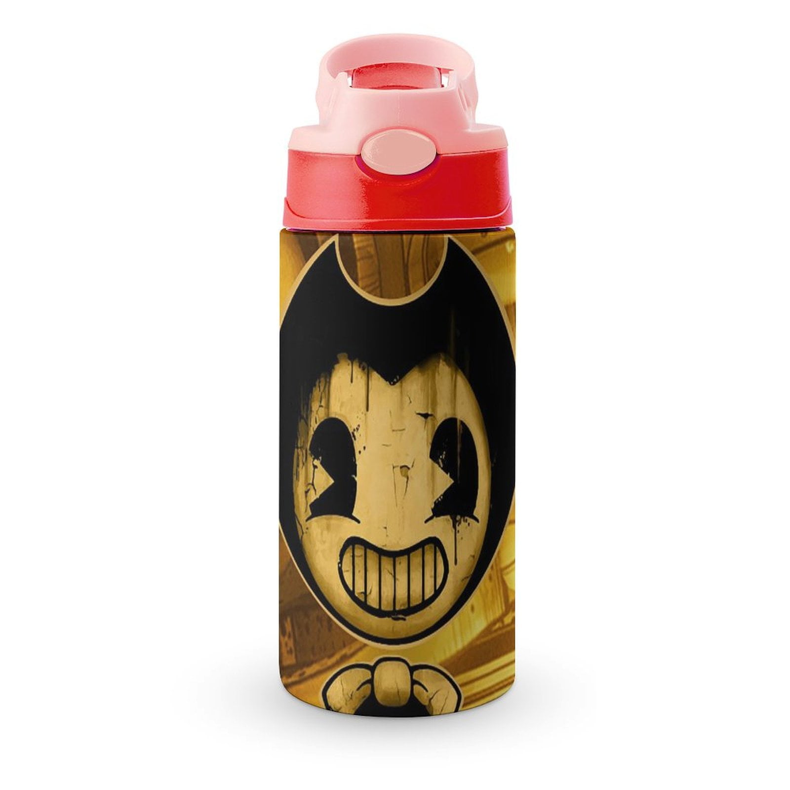 Bendy And The Ink Machine Kids Water Bottle with Straw - Stainless ...
