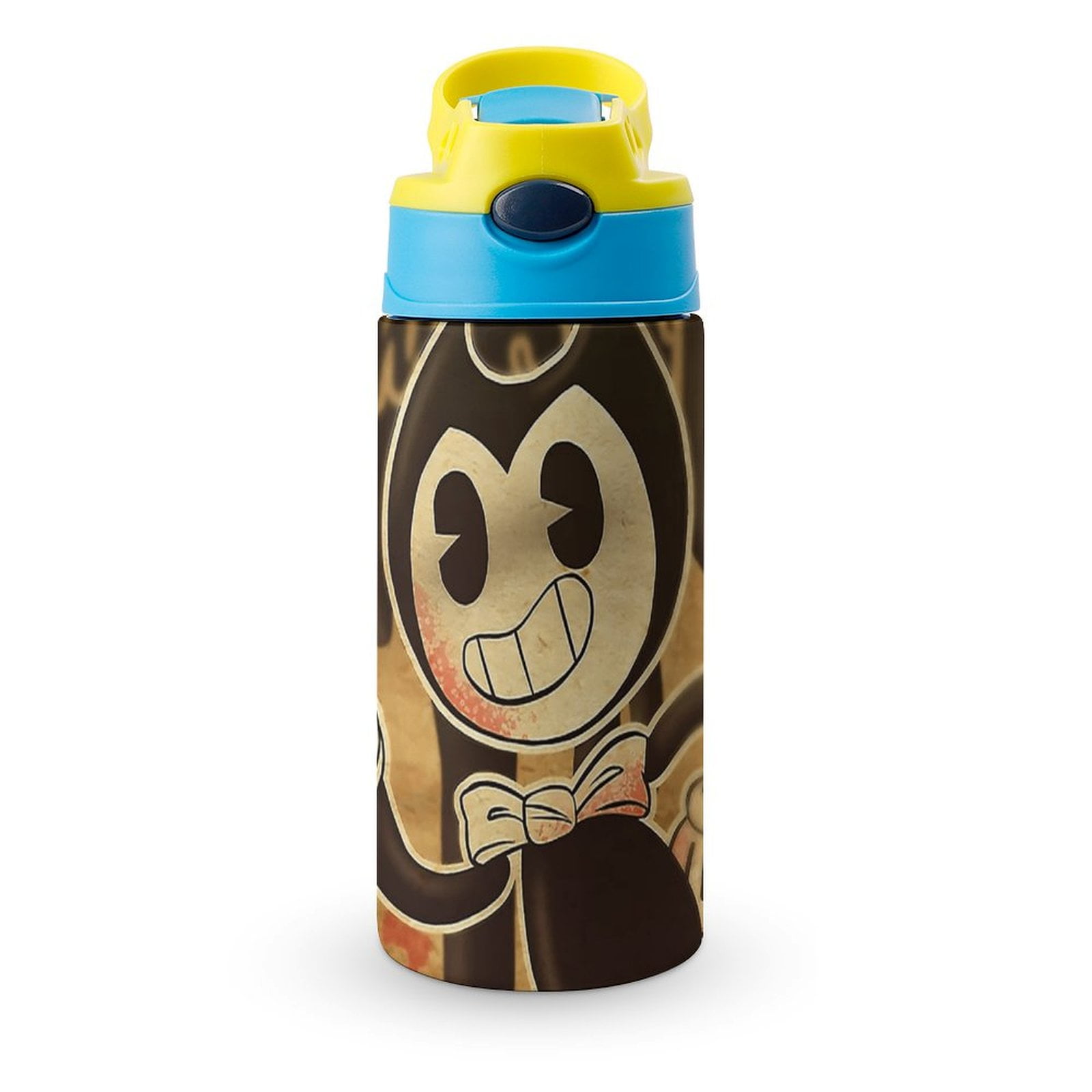 Bendy And The Ink Machine Kids Water Bottle with Straw - Stainless ...