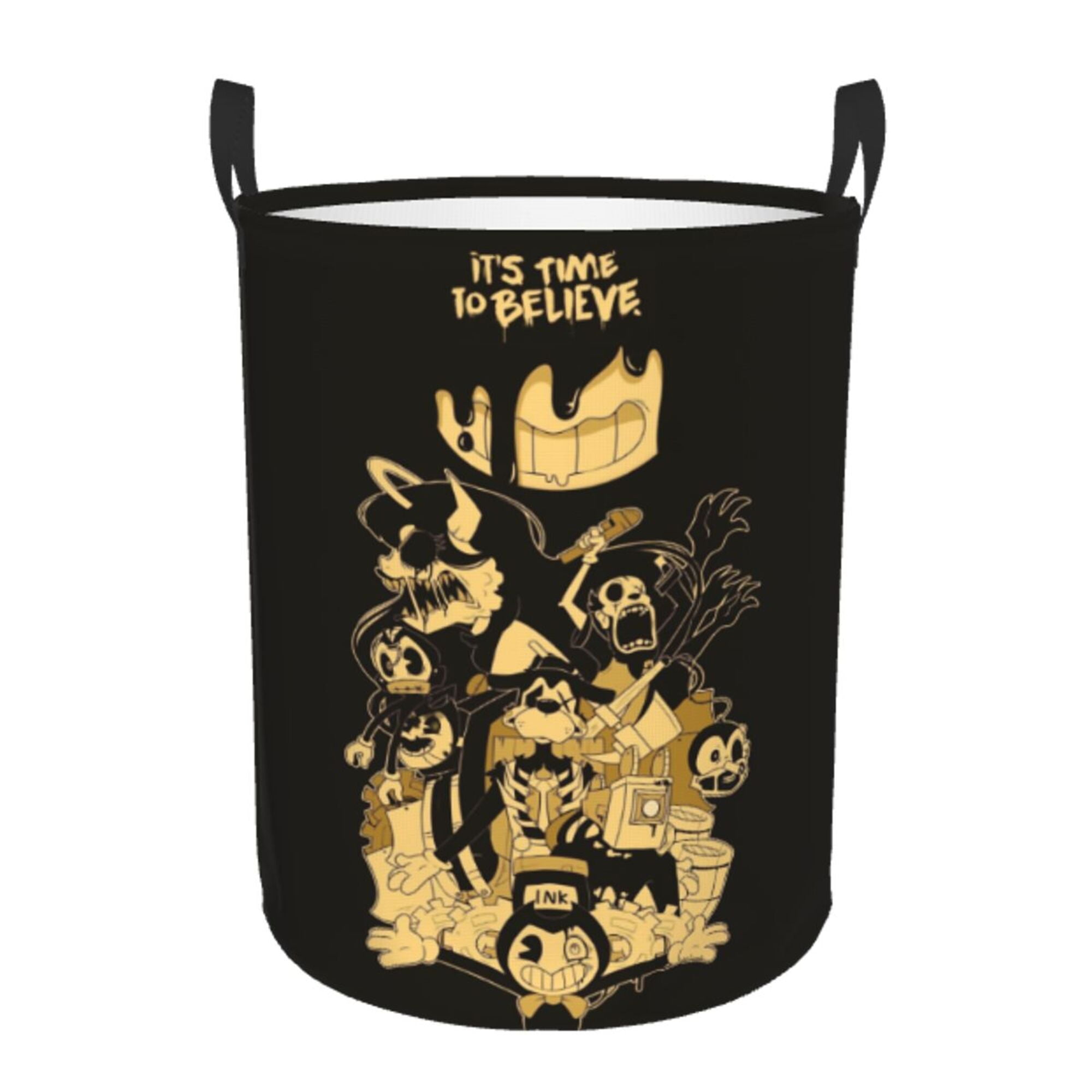 Bendy And The Ink Machine Laundry Hamper With Handle Funny Waterproof ...
