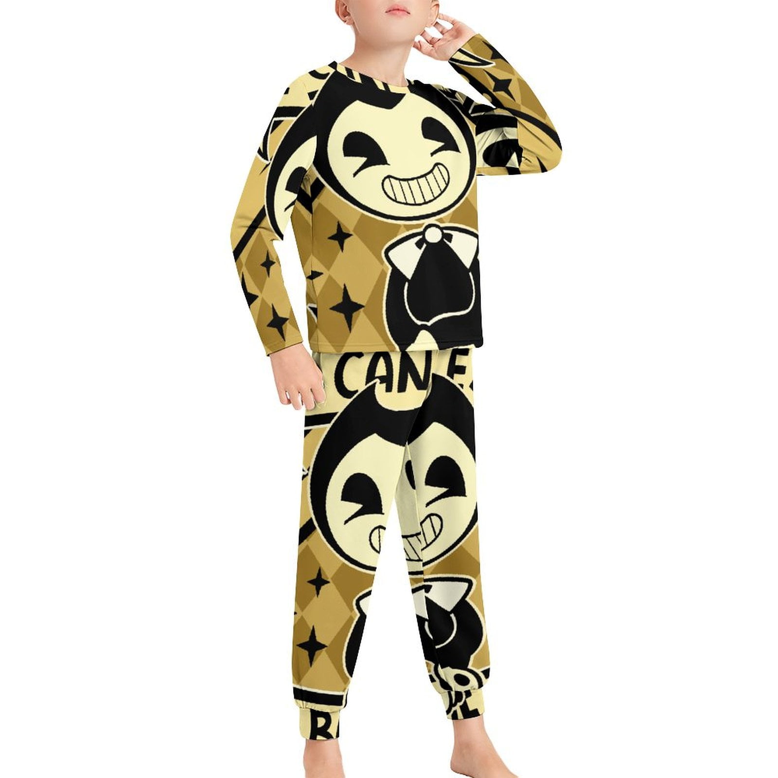 Bendy And The Ink Machine Little Big Bo-ys Gi-rls Pajamas Set Long ...