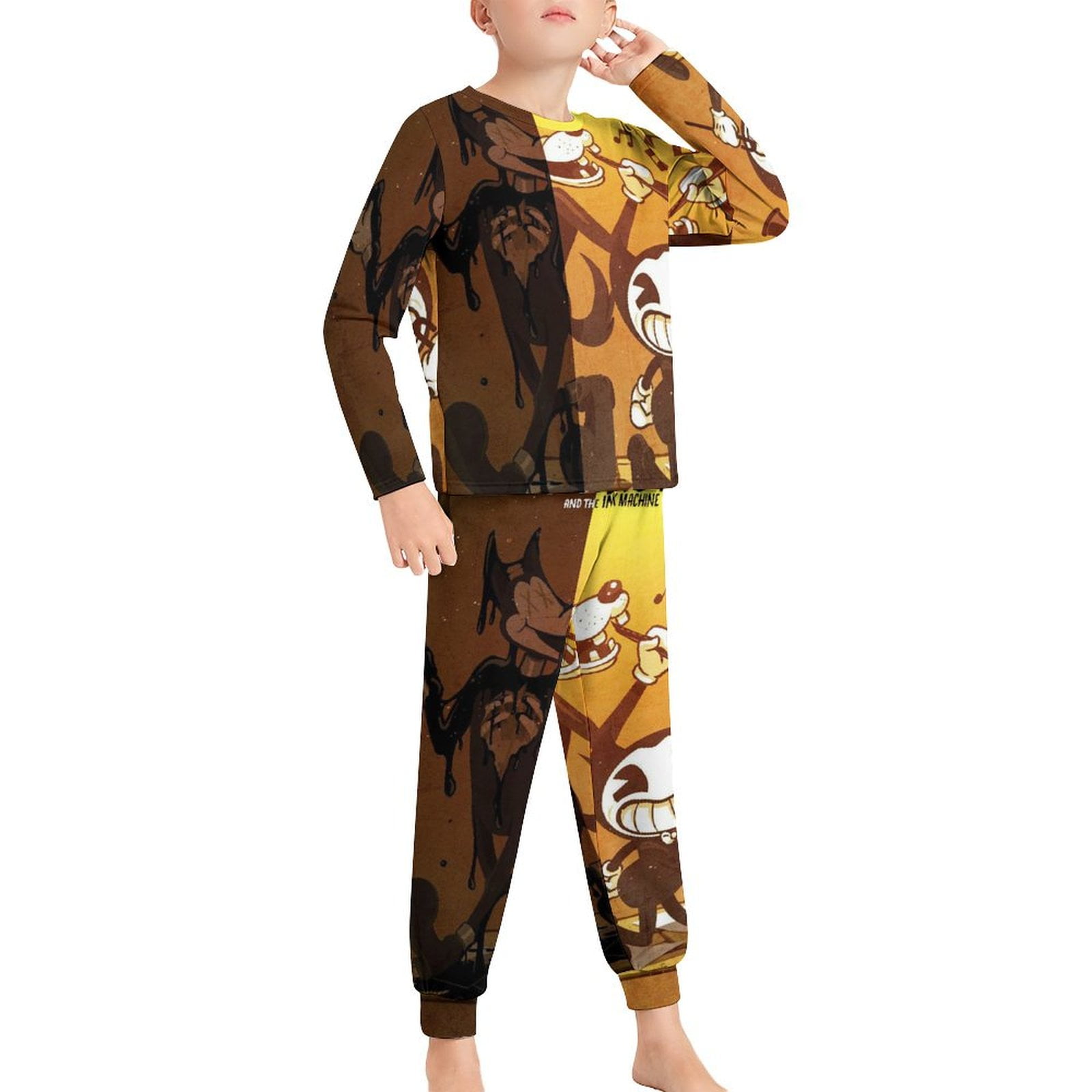 Bendy And The Ink Machine Little Big Bo-ys Gi-rls Pajamas Set Long ...