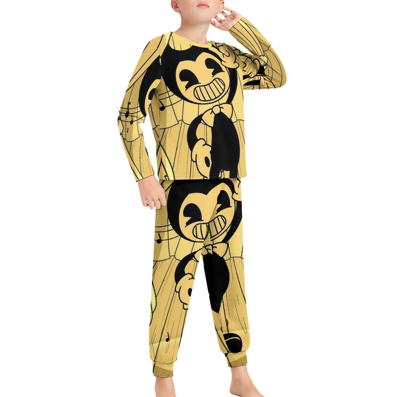 Bendy And The Ink Machine Little Big Boys Girls Pajamas Set Long Sleeve ...