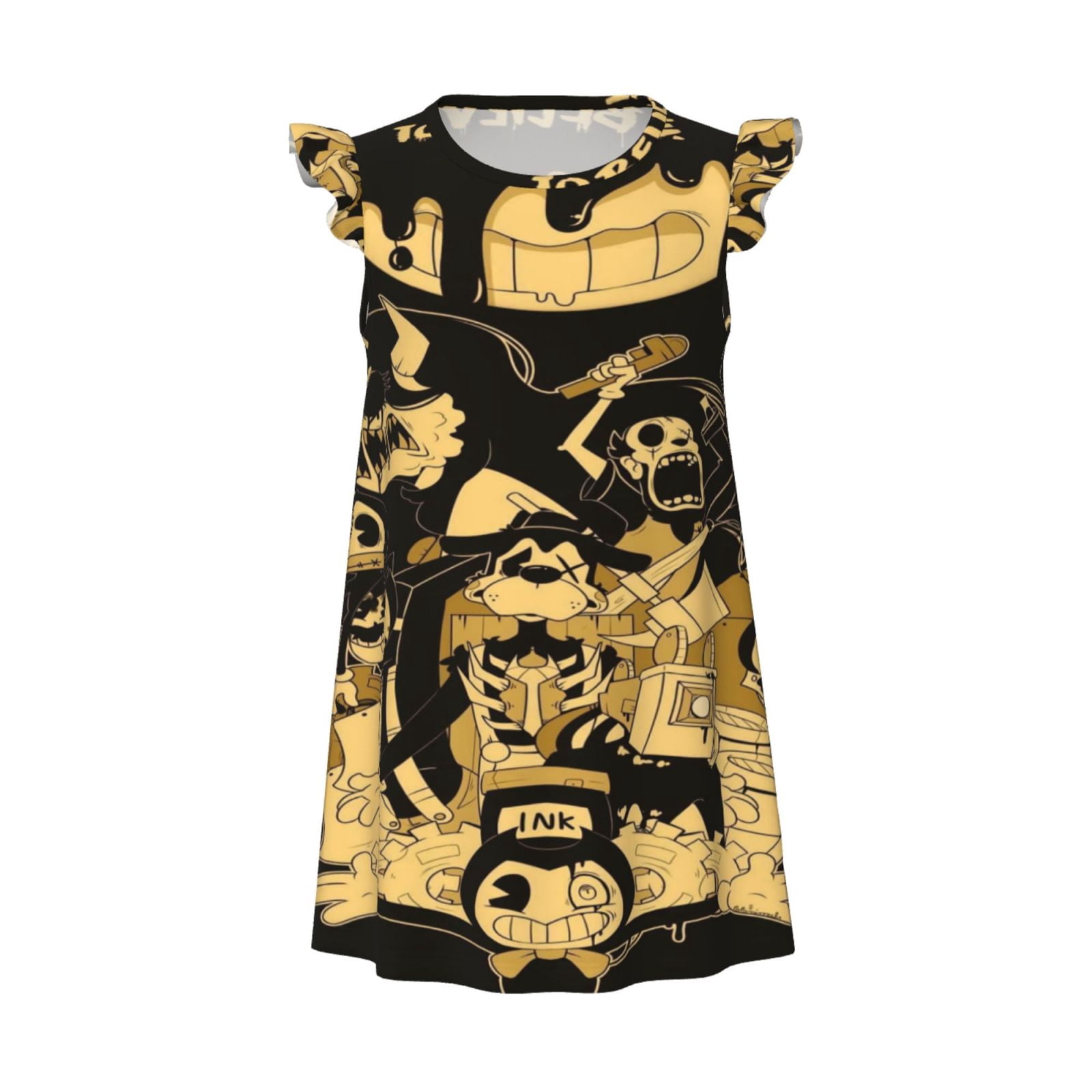 Bendy And The Ink Machine Little Girls Nightgowns Cartoon Printed ...