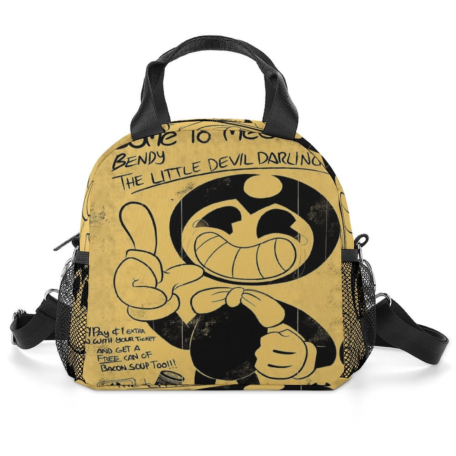 Bendy And The Ink Machine Lunch Bag Insulated, Lunch Box Bag, Reusable ...