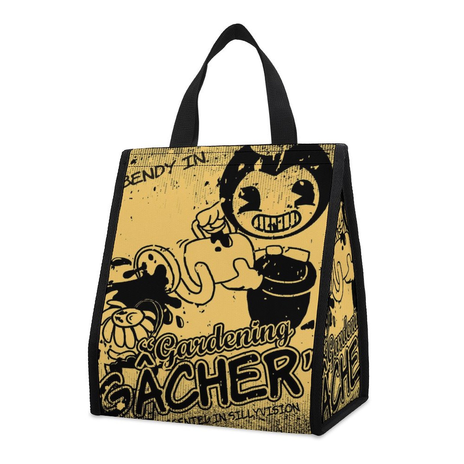 Bendy And The Ink Machine Lunch Bag Insulated, Lunch Box Bag, Reusable ...