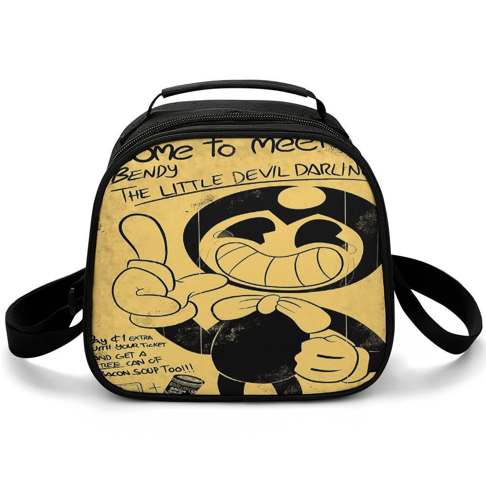 Bendy And The Ink Machine Lunch Bag Insulated, Lunch Box Bag, Reusable ...