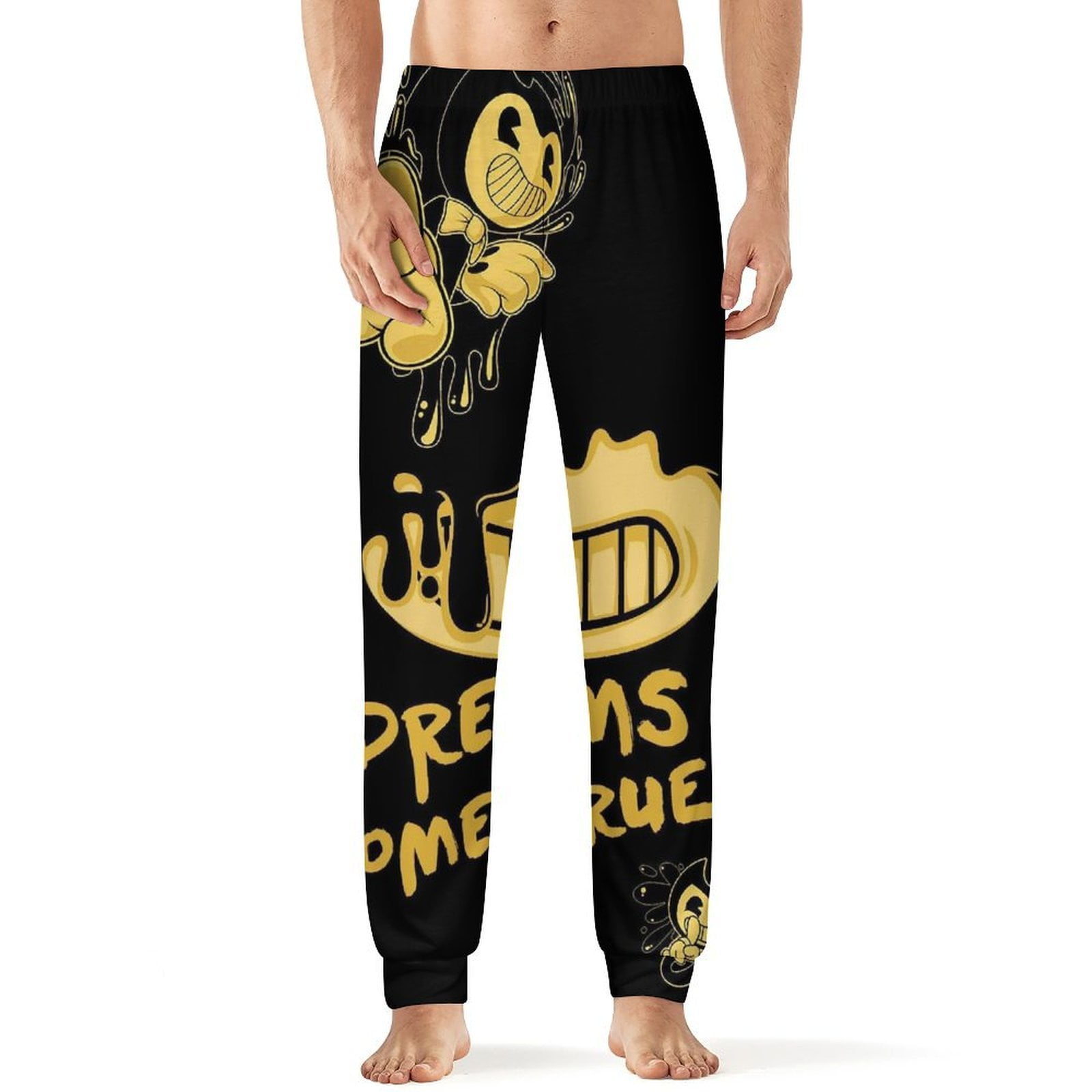 Bendy And The Ink Machine Men's Lightweight Pajama Pants Soft Lounge ...
