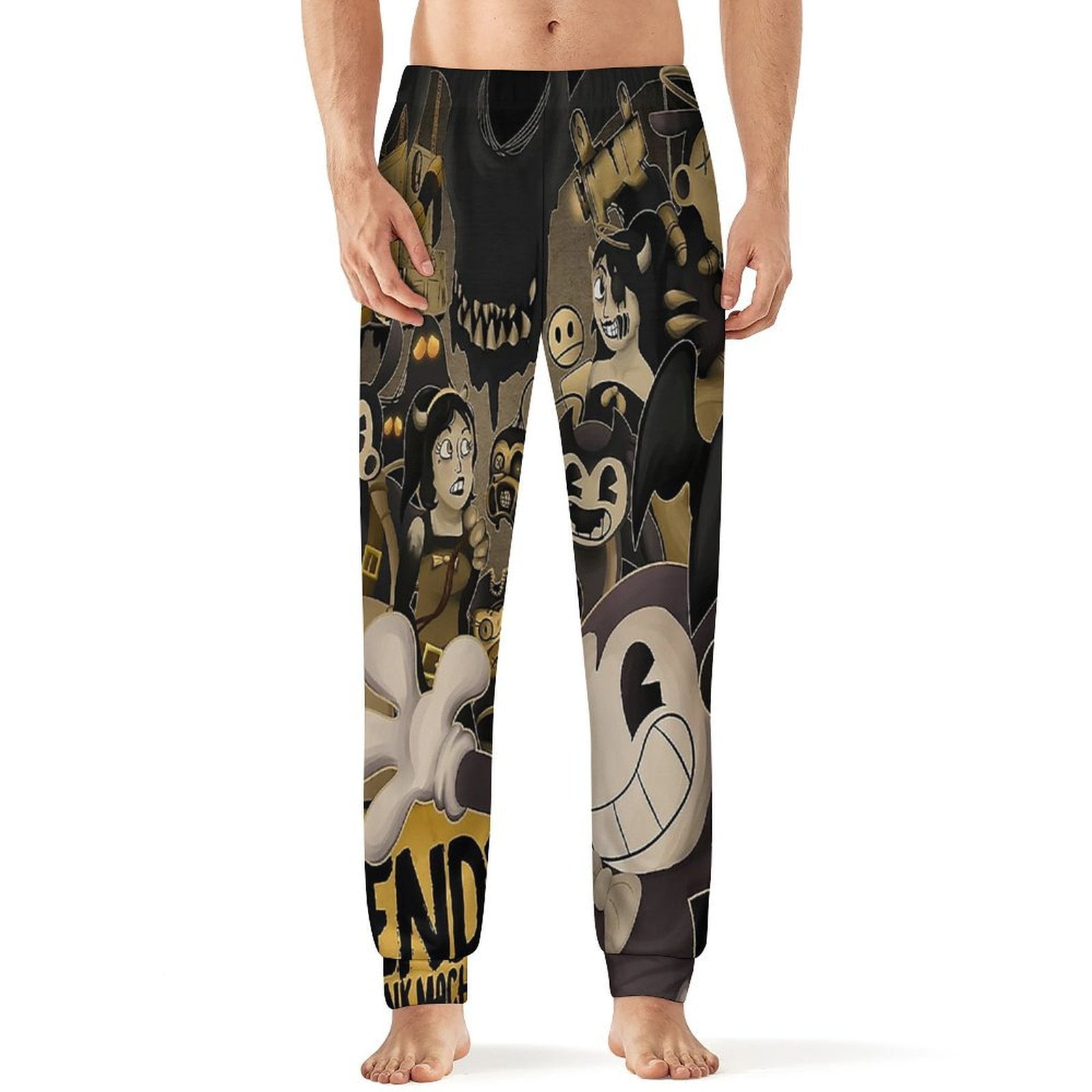 Bendy And The Ink Machine Men's Lightweight Pajama Pants Soft Lounge ...