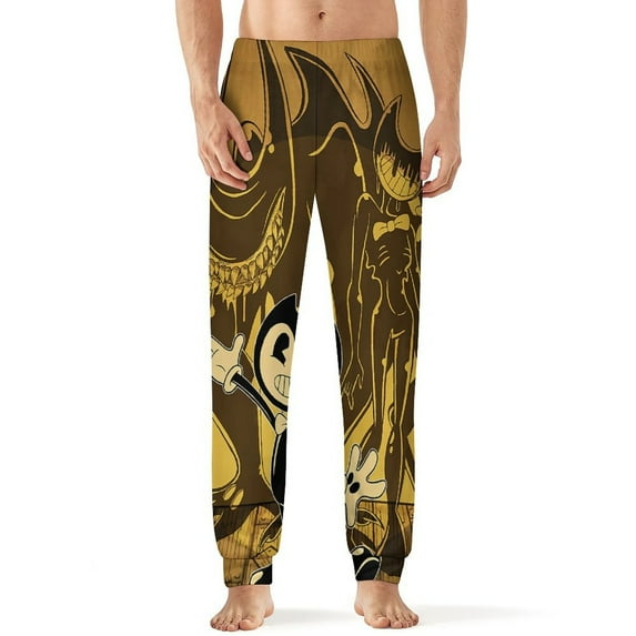 Bendy And The Ink Machine Men's Lightweight Pajama Pants Soft Lounge ...