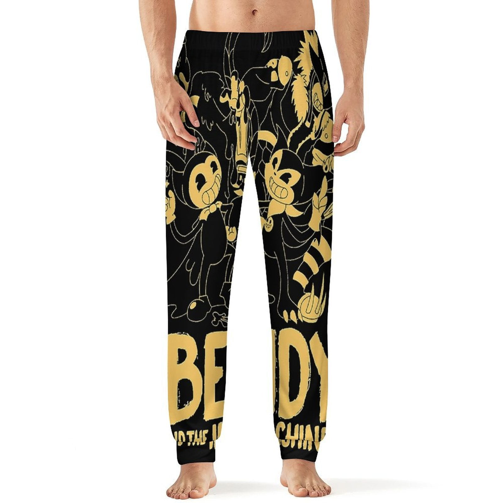 Bendy And The Ink Machine Men's Lightweight Pajama Pants Soft Lounge ...
