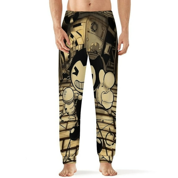 Bendy And The Ink Machine Men's Lightweight Pajama Pants Soft Lounge ...
