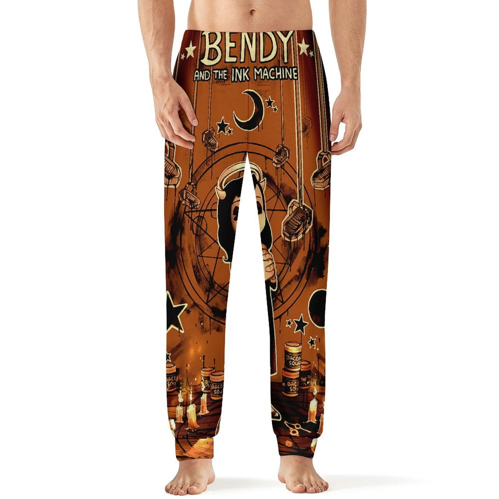 Bendy And The Ink Machine Men's Lightweight Pajama Pants Soft Lounge ...