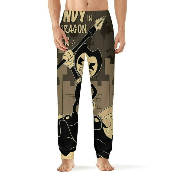 Bendy And The Ink Machine Men's Lightweight Pajama Pants Soft Lounge ...