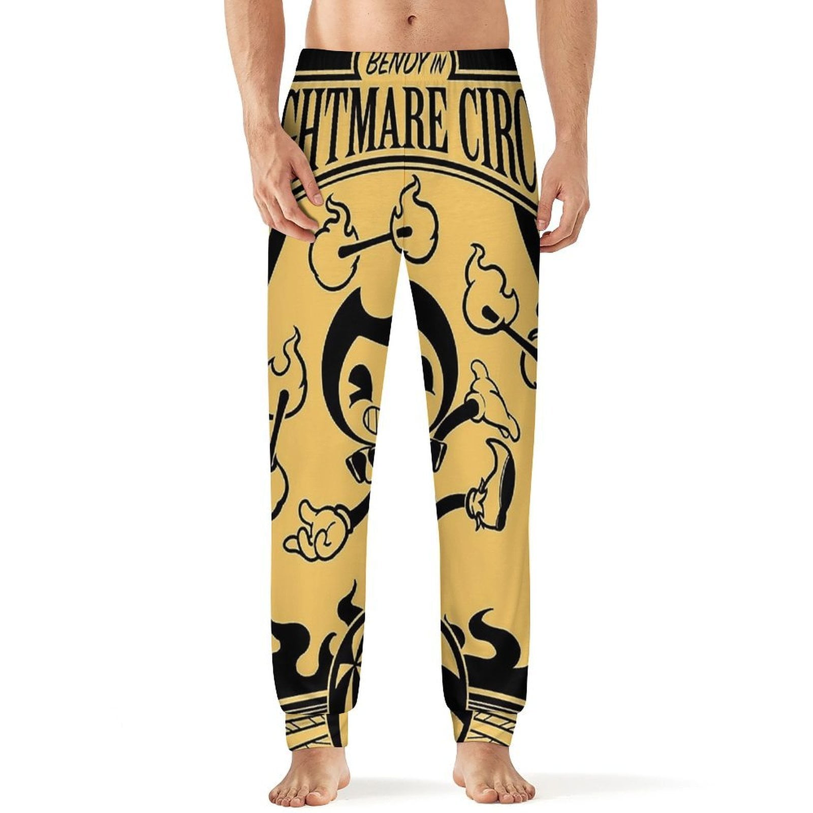 Bendy And The Ink Machine Men's Lightweight Pajama Pants Soft Lounge ...