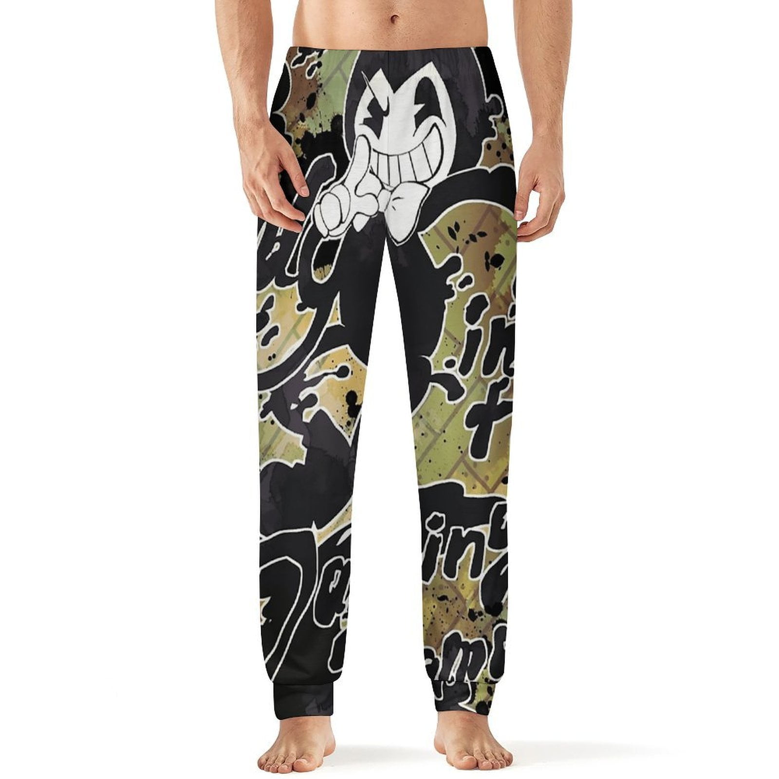 Bendy And The Ink Machine Men's Lightweight Pajama Pants Soft Lounge ...