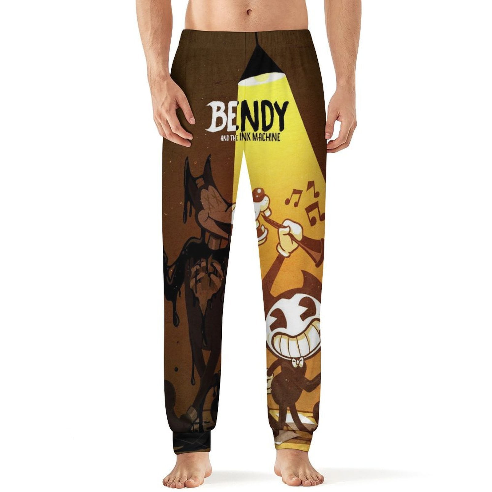 Bendy And The Ink Machine Men's Lightweight Pajama Pants Soft Lounge ...