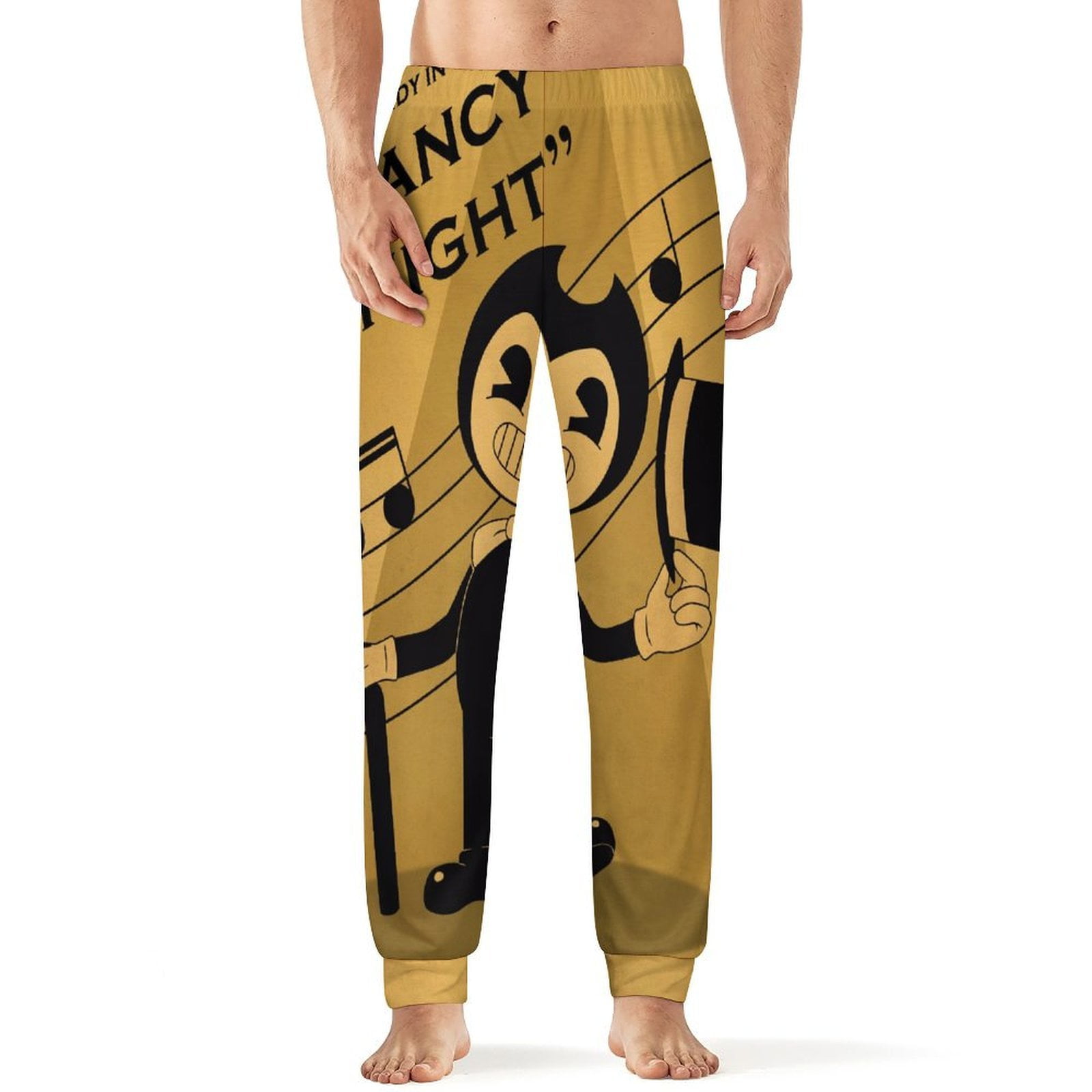 Bendy And The Ink Machine Men's Lightweight Pajama Pants Soft Lounge ...