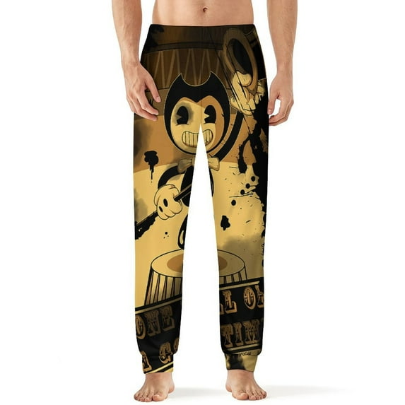 Bendy And The Ink Machine Men's Lightweight Pajama Pants Soft Lounge ...