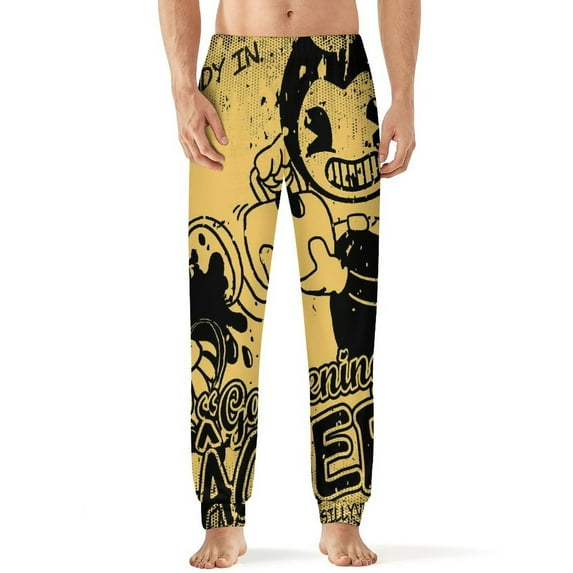 Bendy And The Ink Machine Men's Lightweight Pajama Pants Soft Lounge ...