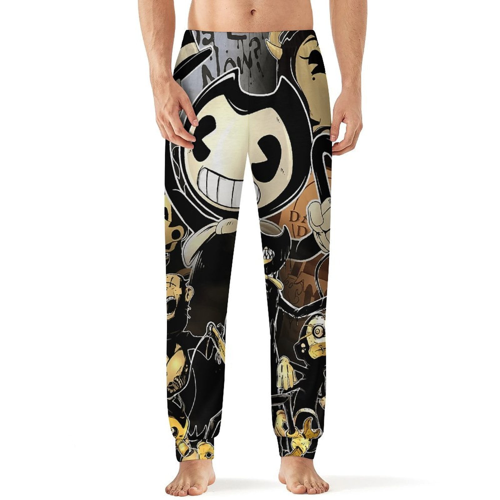 Bendy And The Ink Machine Men's Lightweight Pajama Pants Soft Lounge ...