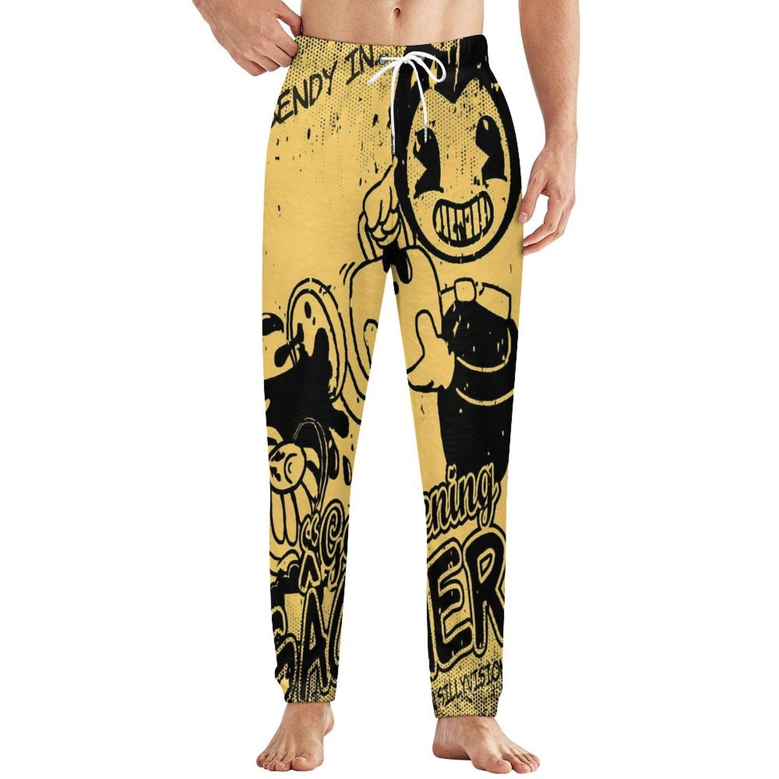 Bendy And The Ink Machine Mens Pajama Pants Microfleece Pajama Bottoms ...