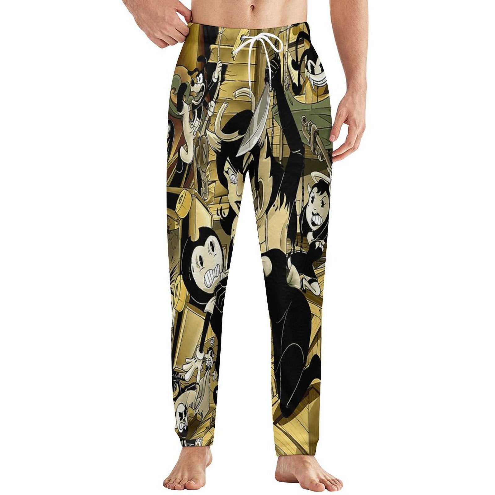 Bendy And The Ink Machine Mens Pajama Pants Microfleece Pajama Bottoms ...