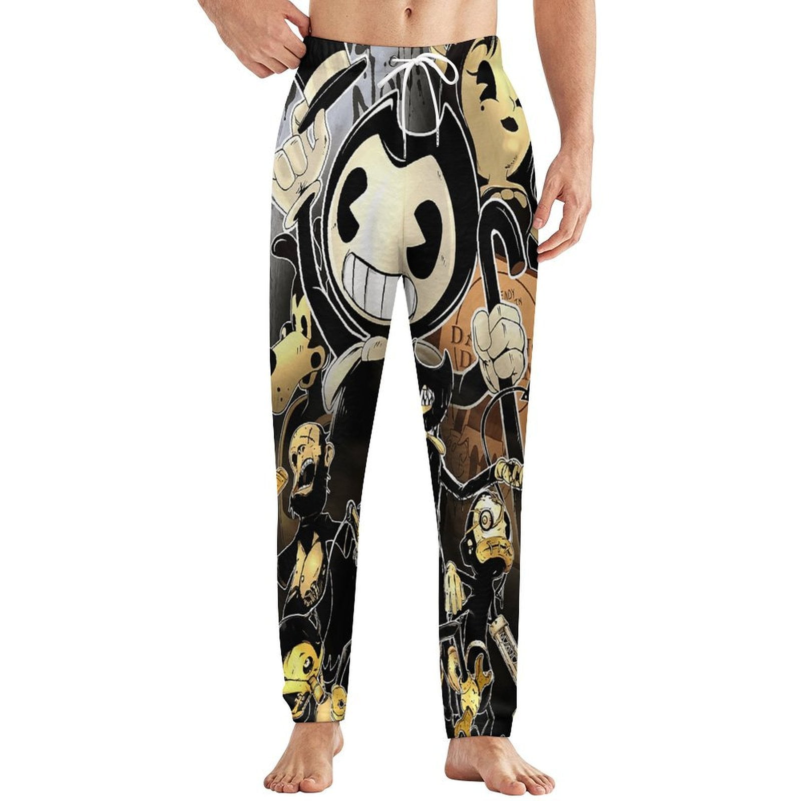 Bendy And The Ink Machine Mens Pajama Pants Microfleece Pajama Bottoms ...