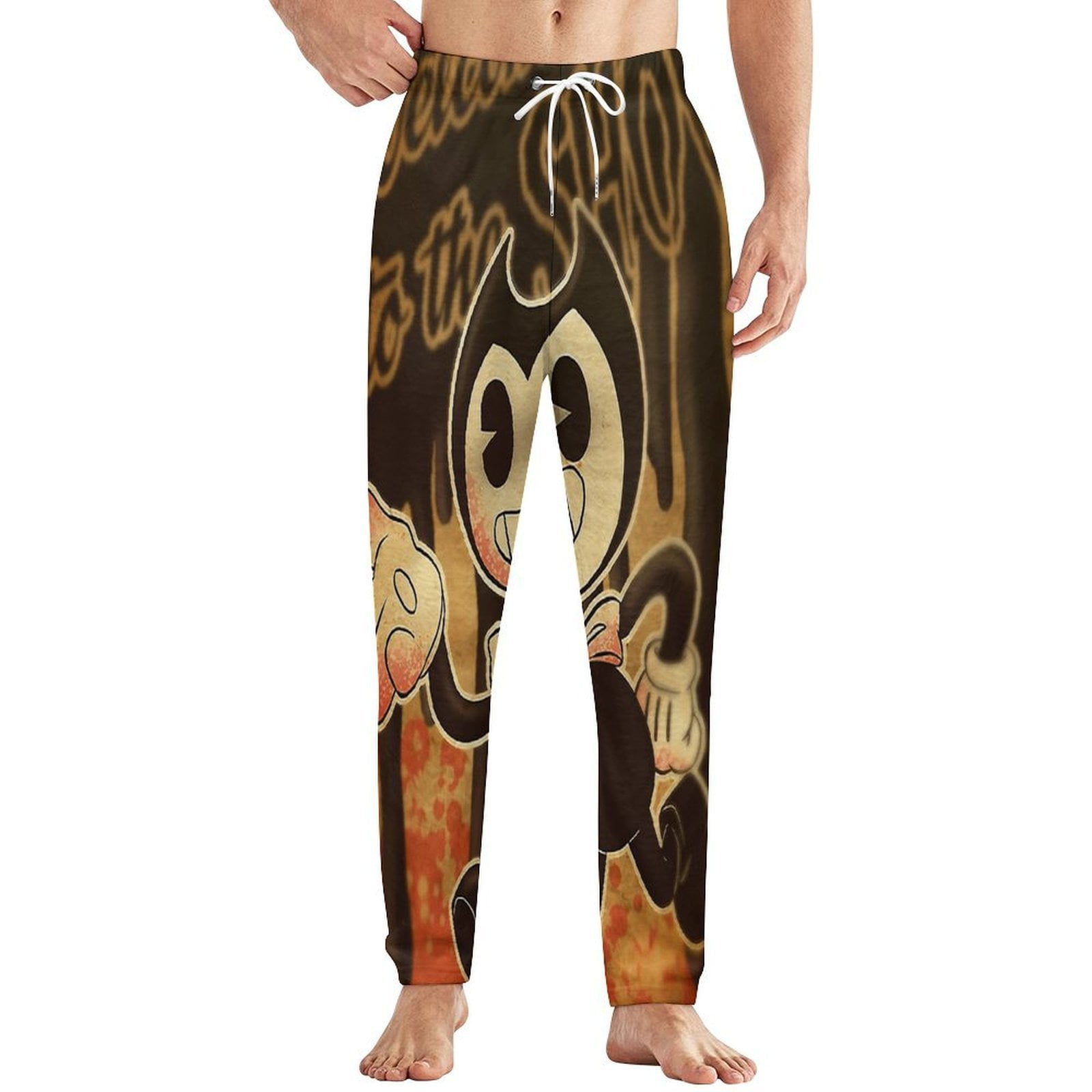 Bendy And The Ink Machine Mens Pajama Pants Microfleece Pajama Bottoms ...