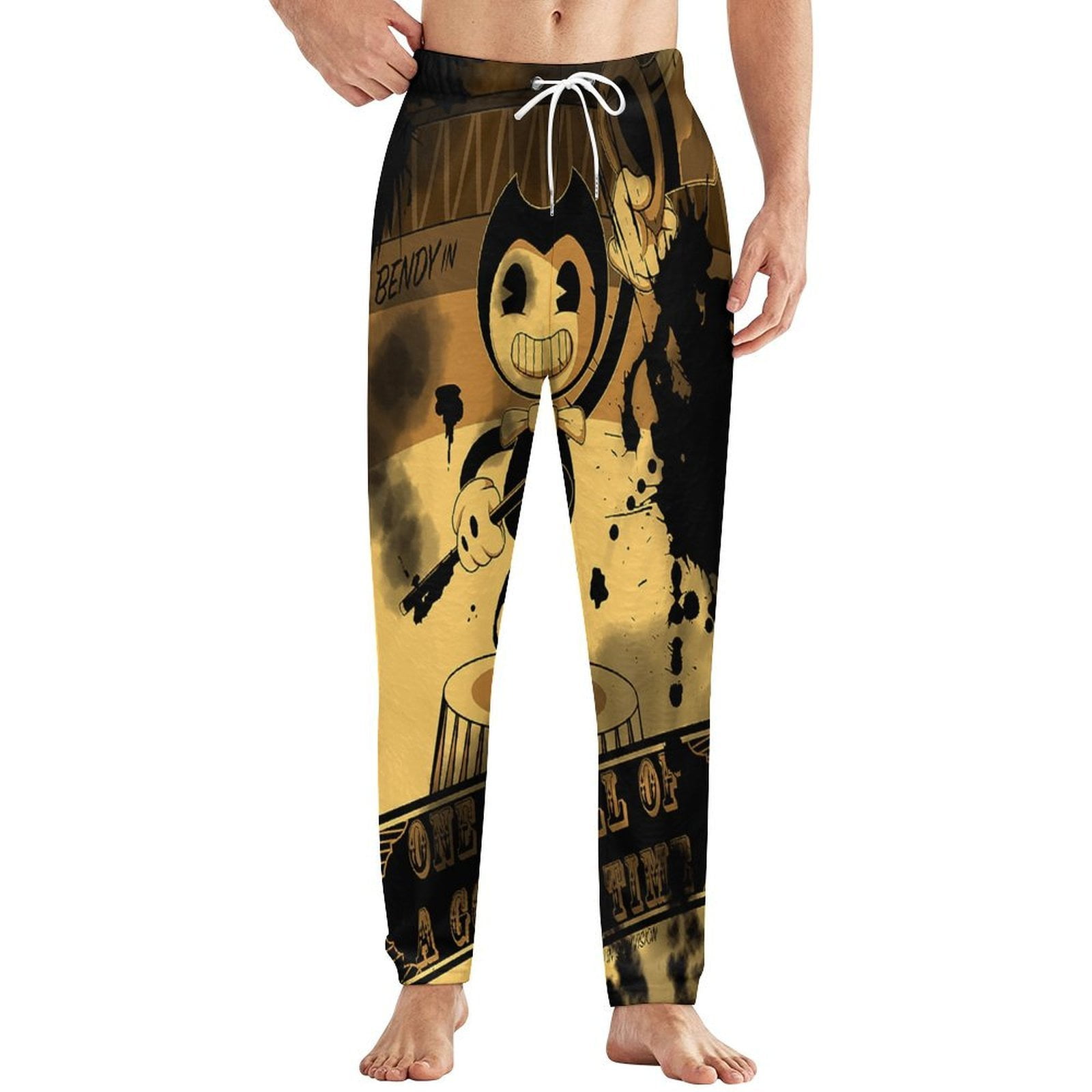 Bendy And The Ink Machine Mens Pajama Pants Microfleece Pajama Bottoms ...