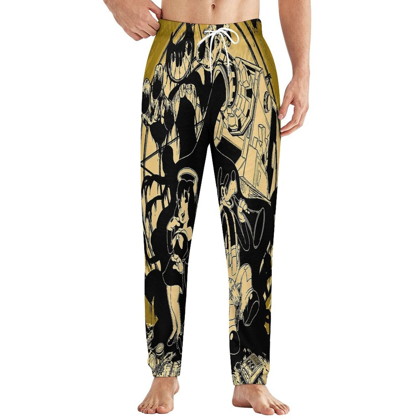 Bendy And The Ink Machine Mens Pajama Pants Microfleece Pajama Bottoms ...