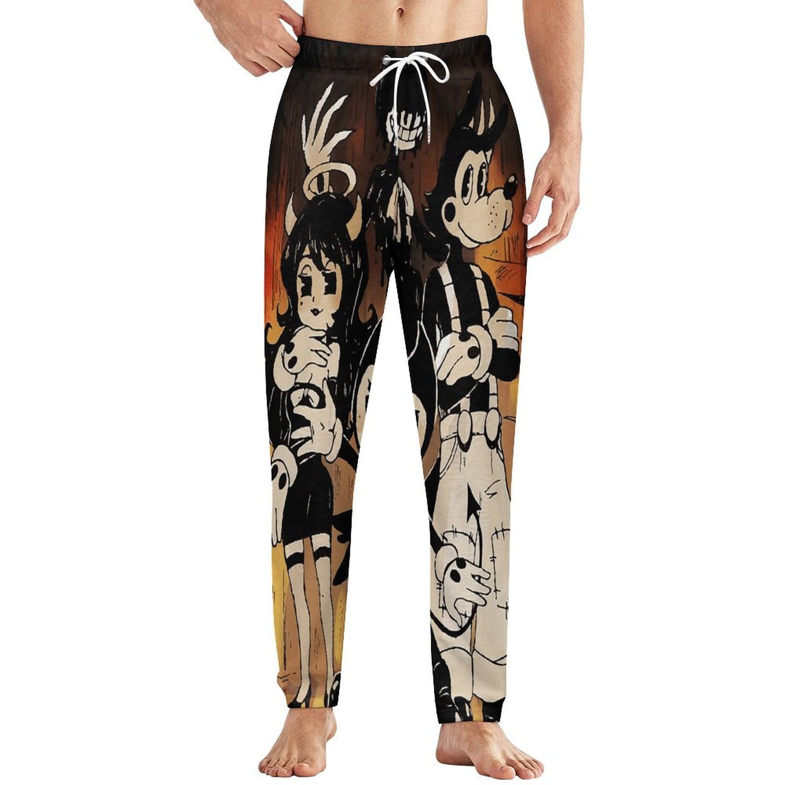 Bendy And The Ink Machine Mens Pajama Pants Microfleece Pajama Bottoms ...