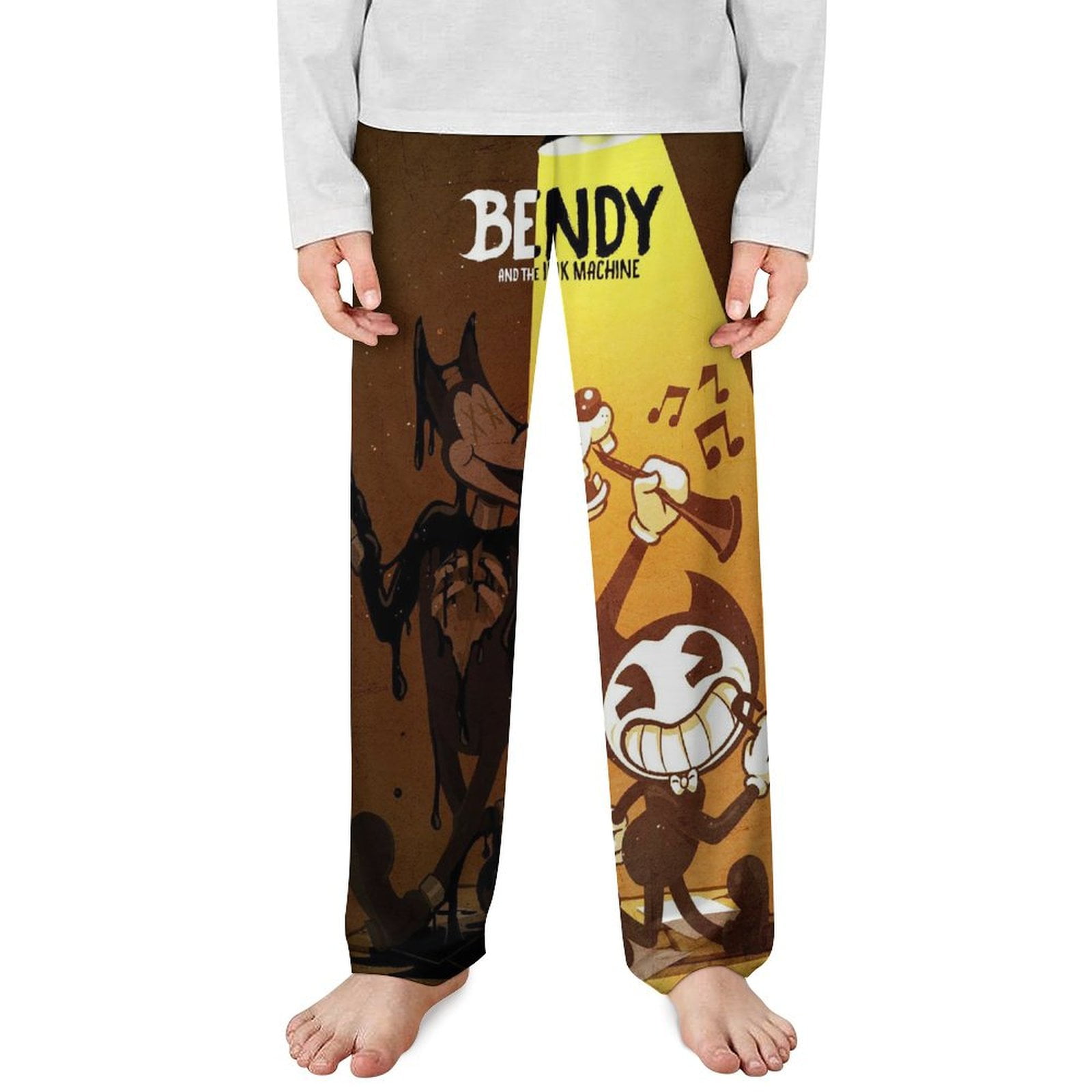 Bendy And The Ink Machine Pajama Pants Sleep Pants Soft Elastic Waist ...