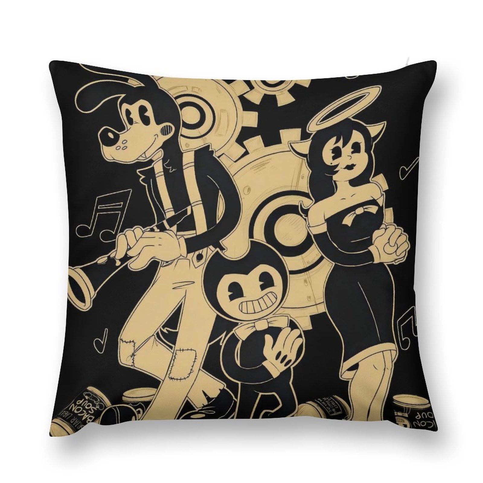 Bendy And The Ink Machine Pillow cover square cushion cover cartoon ...